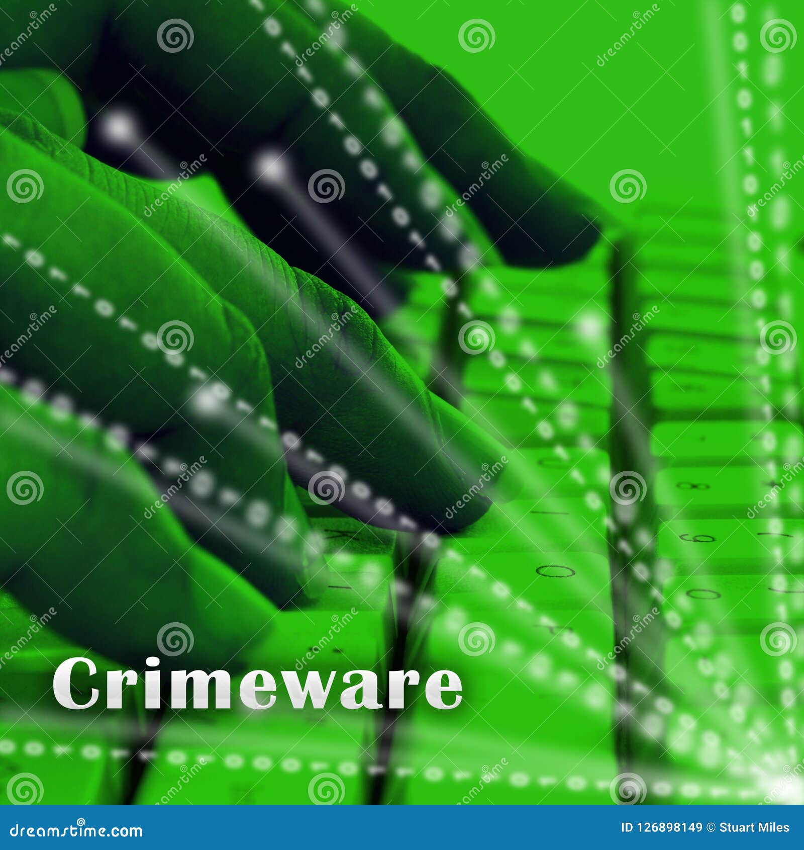 Crimeware Digital Cyber Hack Exploit 3d Illustration Stock Illustration ...