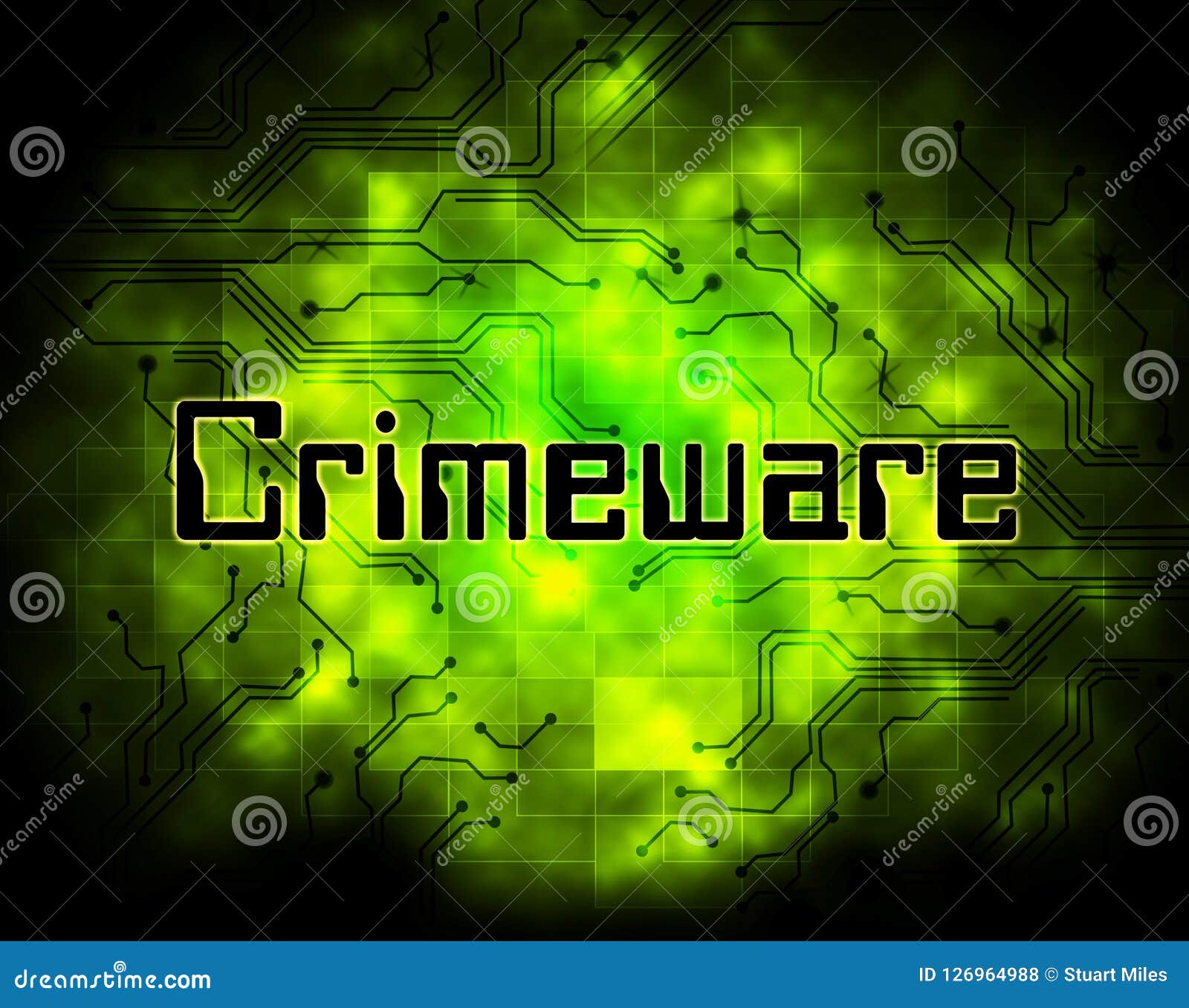 Crimeware Digital Cyber Hack Exploit 2d Illustration Stock Illustration ...