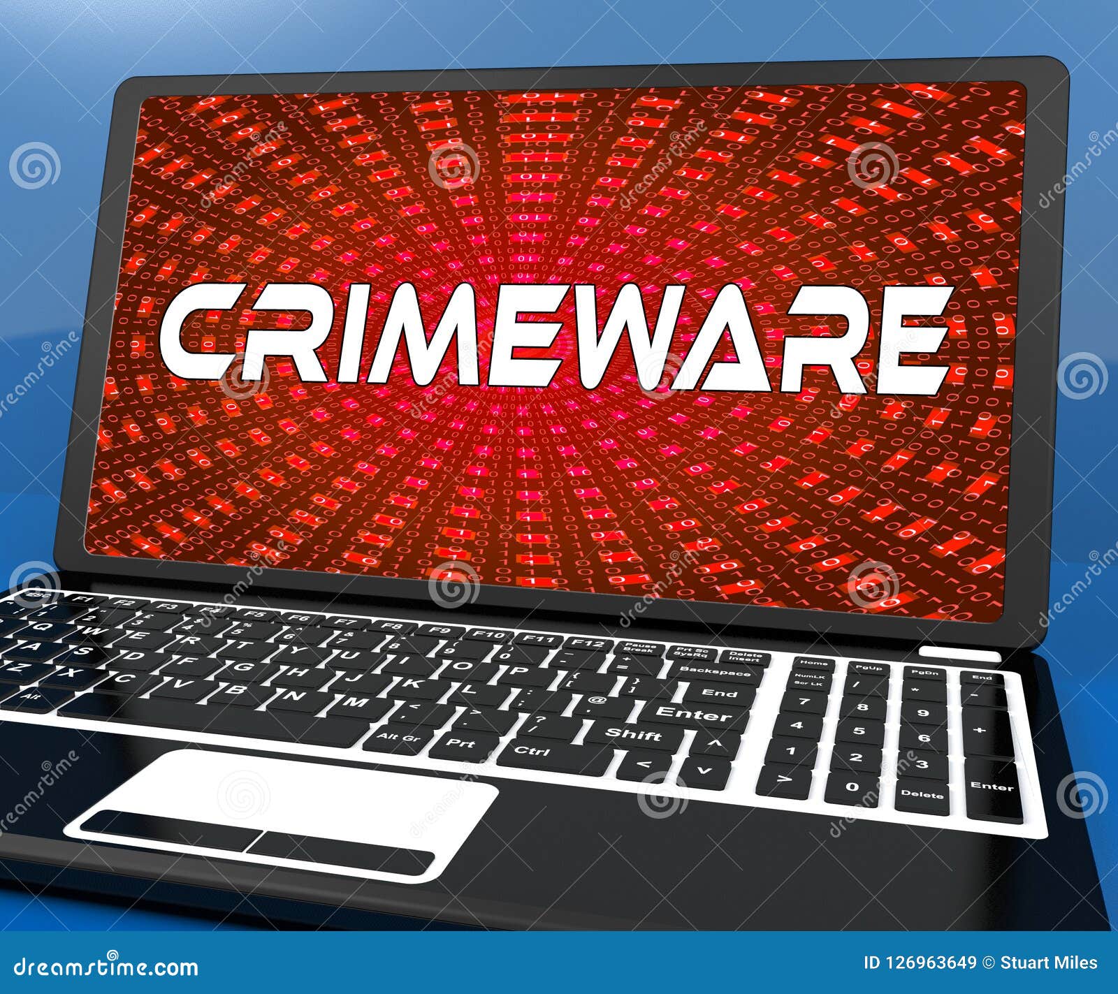 Crimeware Digital Cyber Hack Exploit 3d Rendering Stock Illustration ...