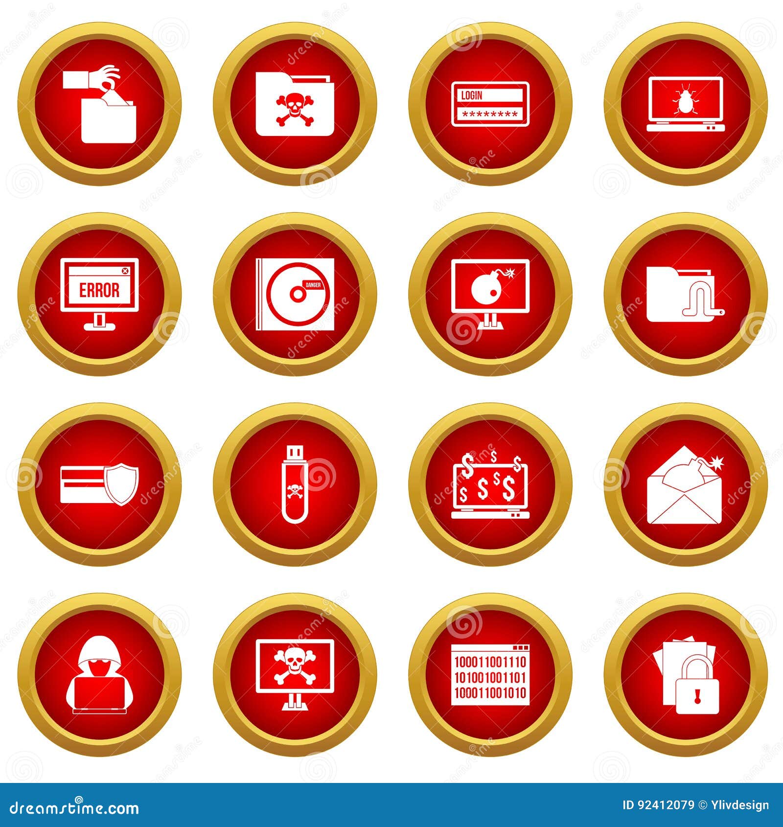 Criminal Activity Icon Red Circle Set Stock Vector - Illustration of ...