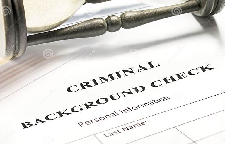 Criminal background check stock image. Image of close - 64020739