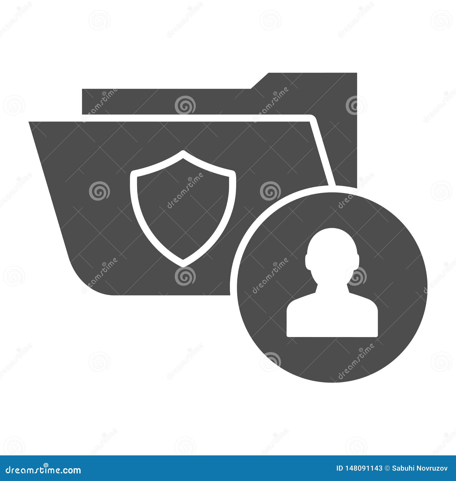 Criminal Case Solid Icon. Law Document Vector Illustration Isolated on ...