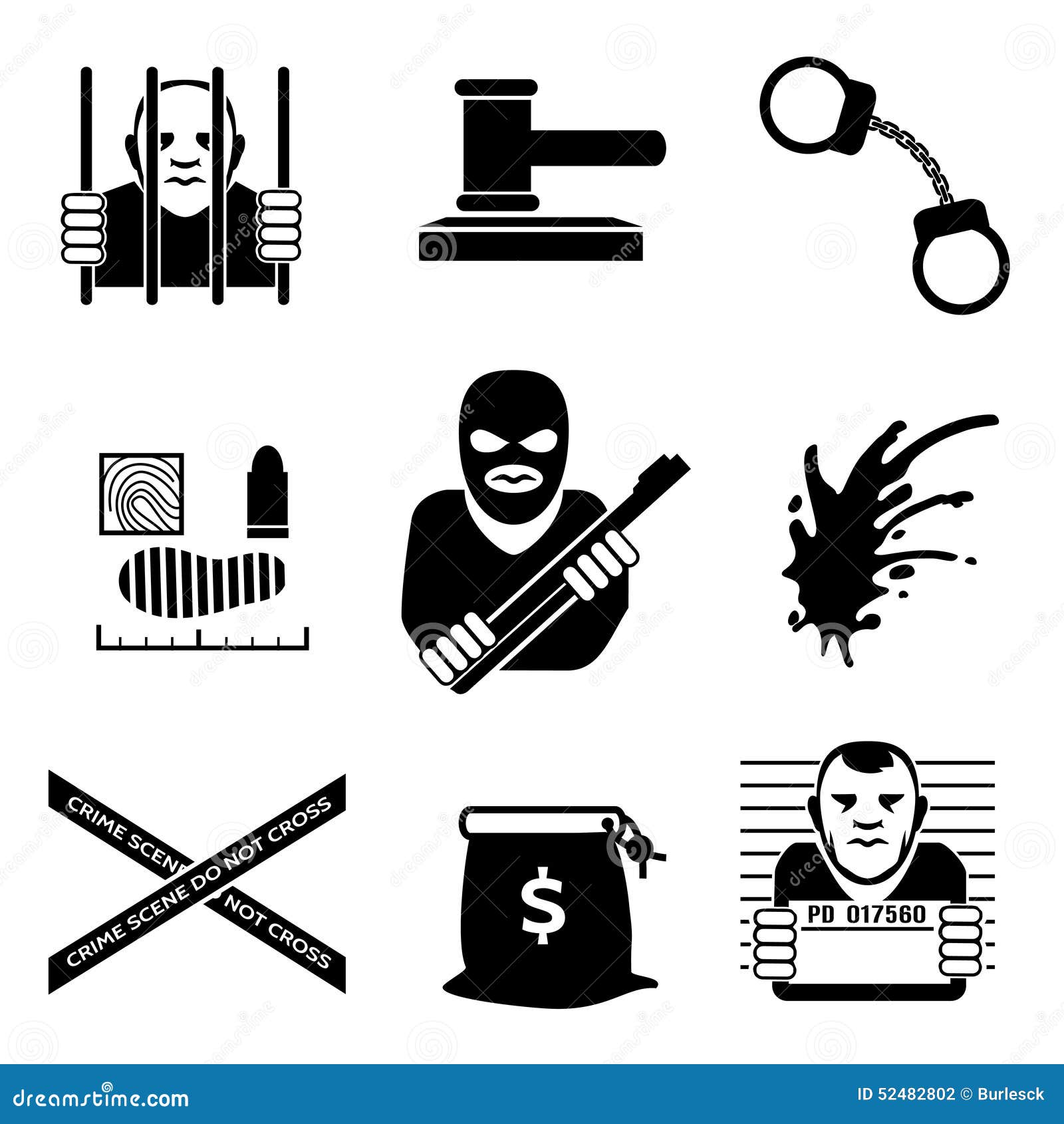 Criminal del vector ilustración del vector. Ilustración de dinero ...