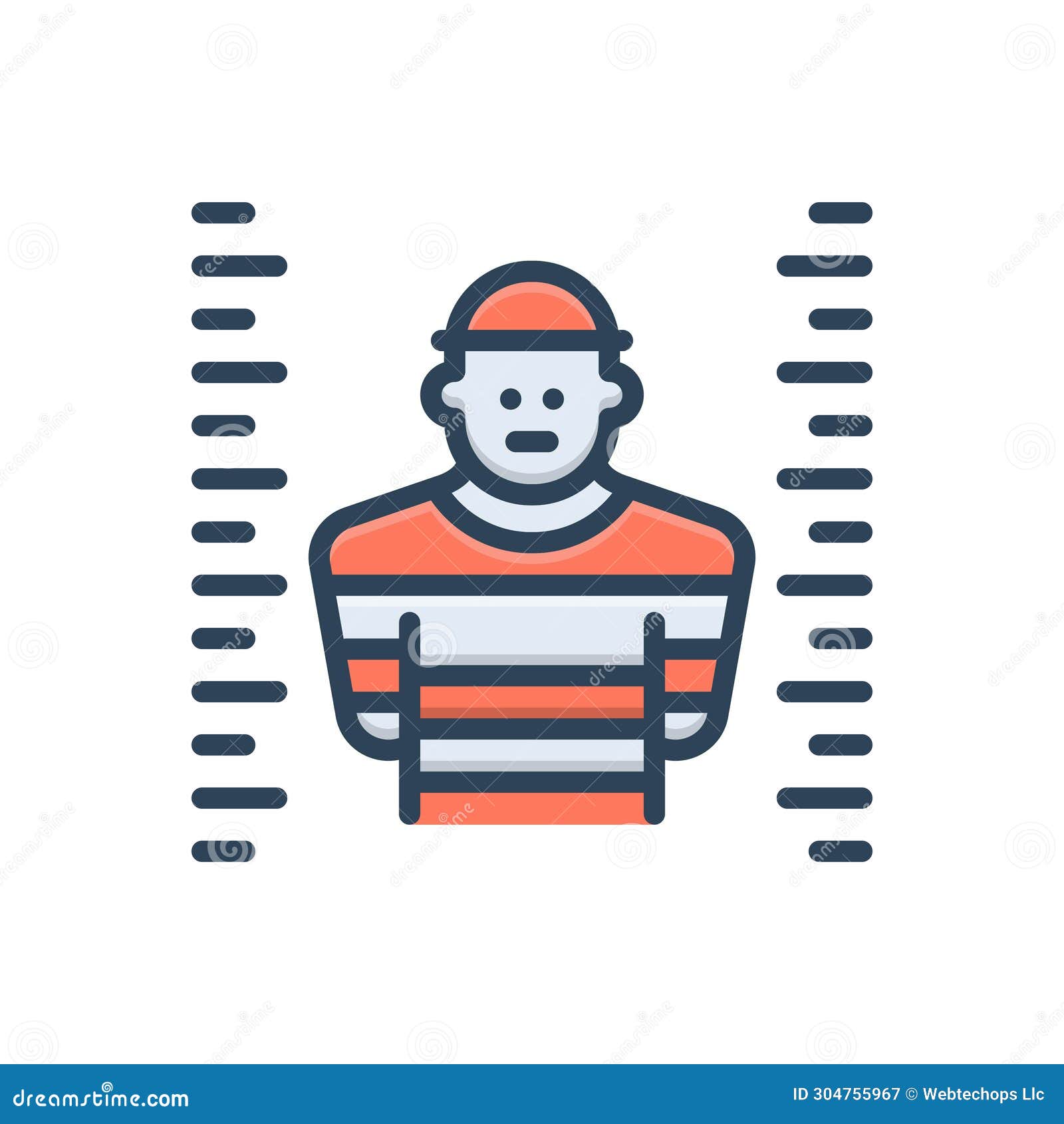 Color Illustration Icon for Criminal, Offender and Culprit Stock Vector ...