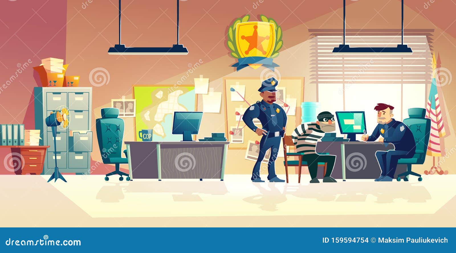 Police Interrogation Concept Stock Illustrations – 214 Police ...