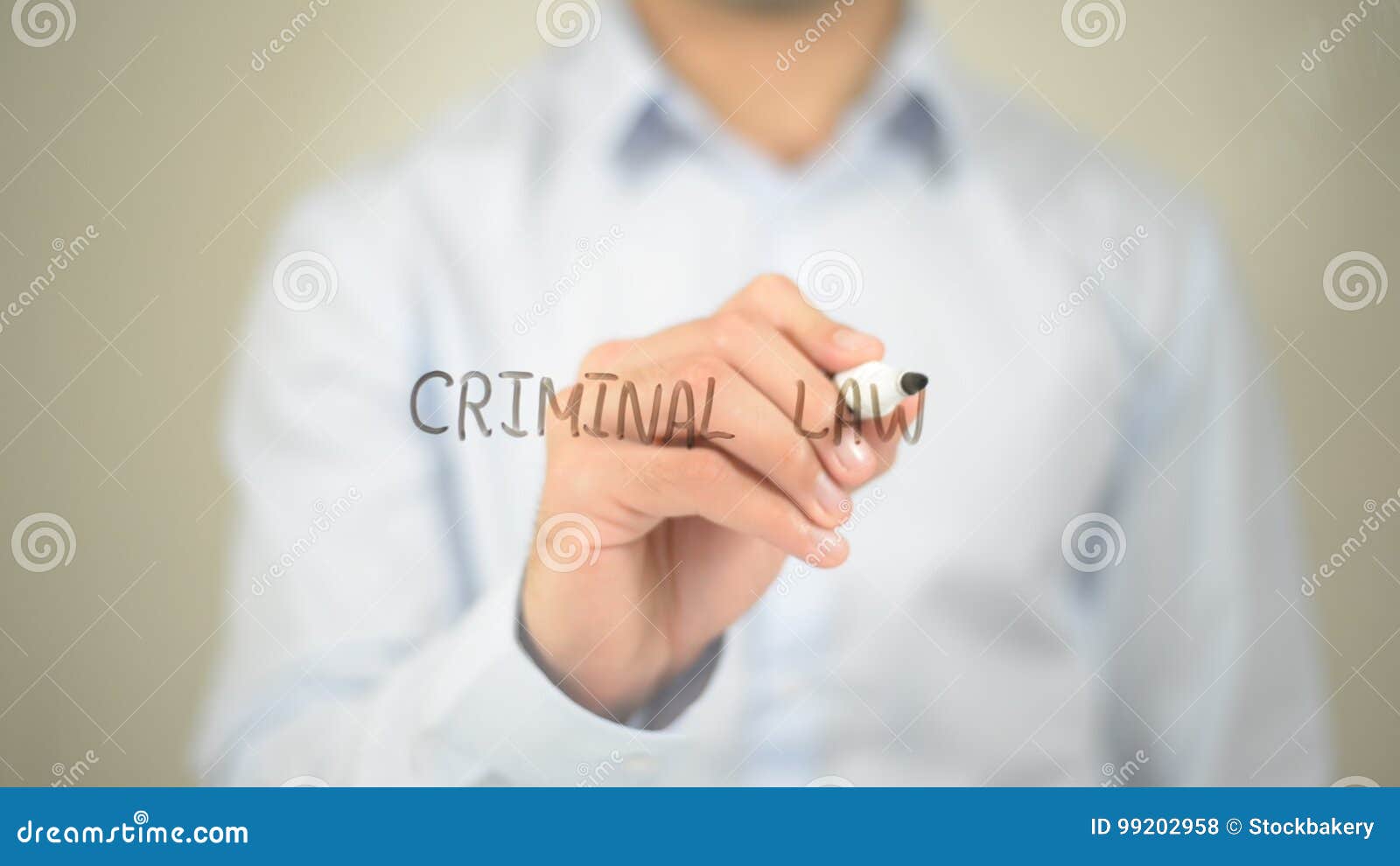 Criminal Law, Man Writing on Transparent Screen Stock Photo - Image of ...