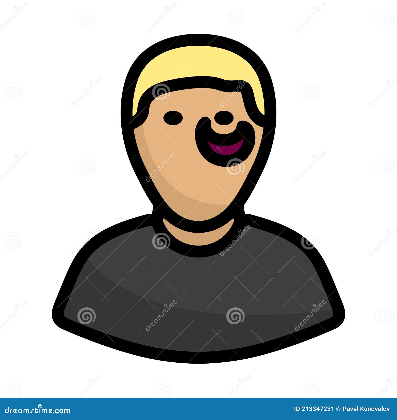 Criminal Man Icon stock vector. Illustration of robber - 213347231