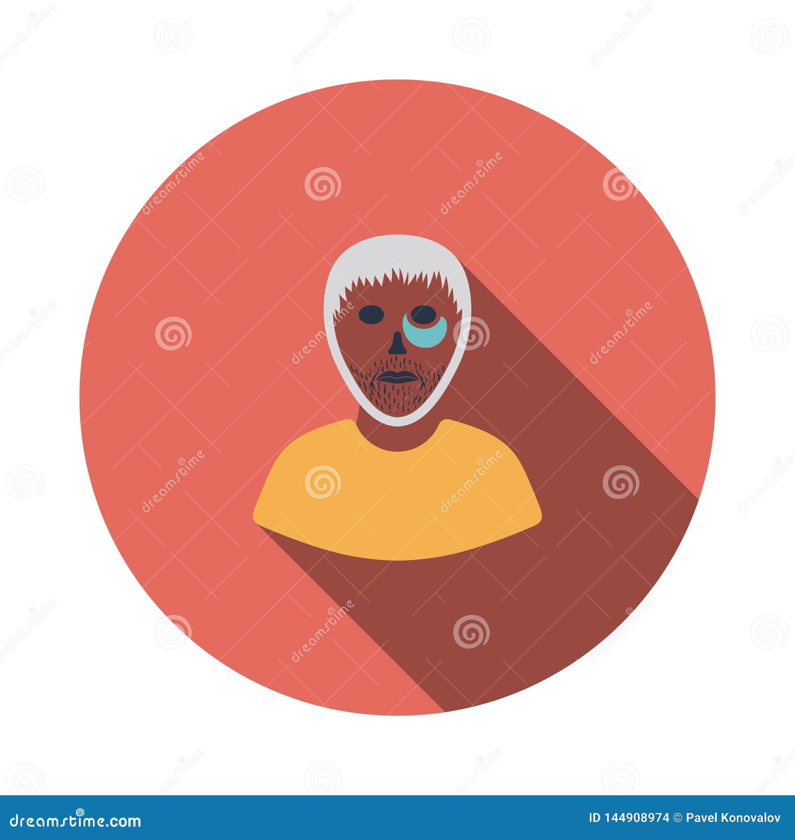 Criminal man icon stock vector. Illustration of icon - 144908974