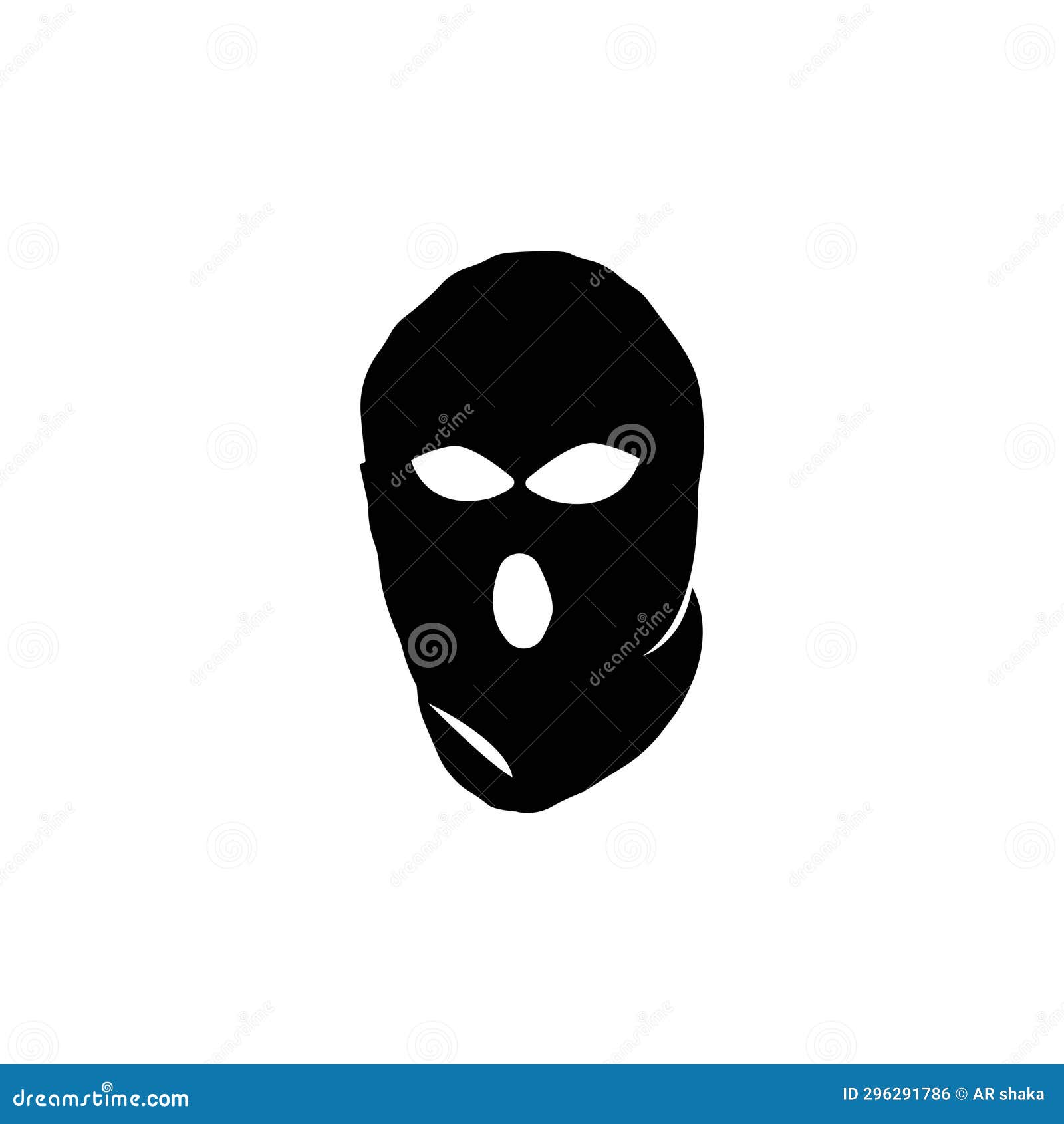 Criminal Mask and Bandit Icon, Logo Vector Design Stock Vector ...