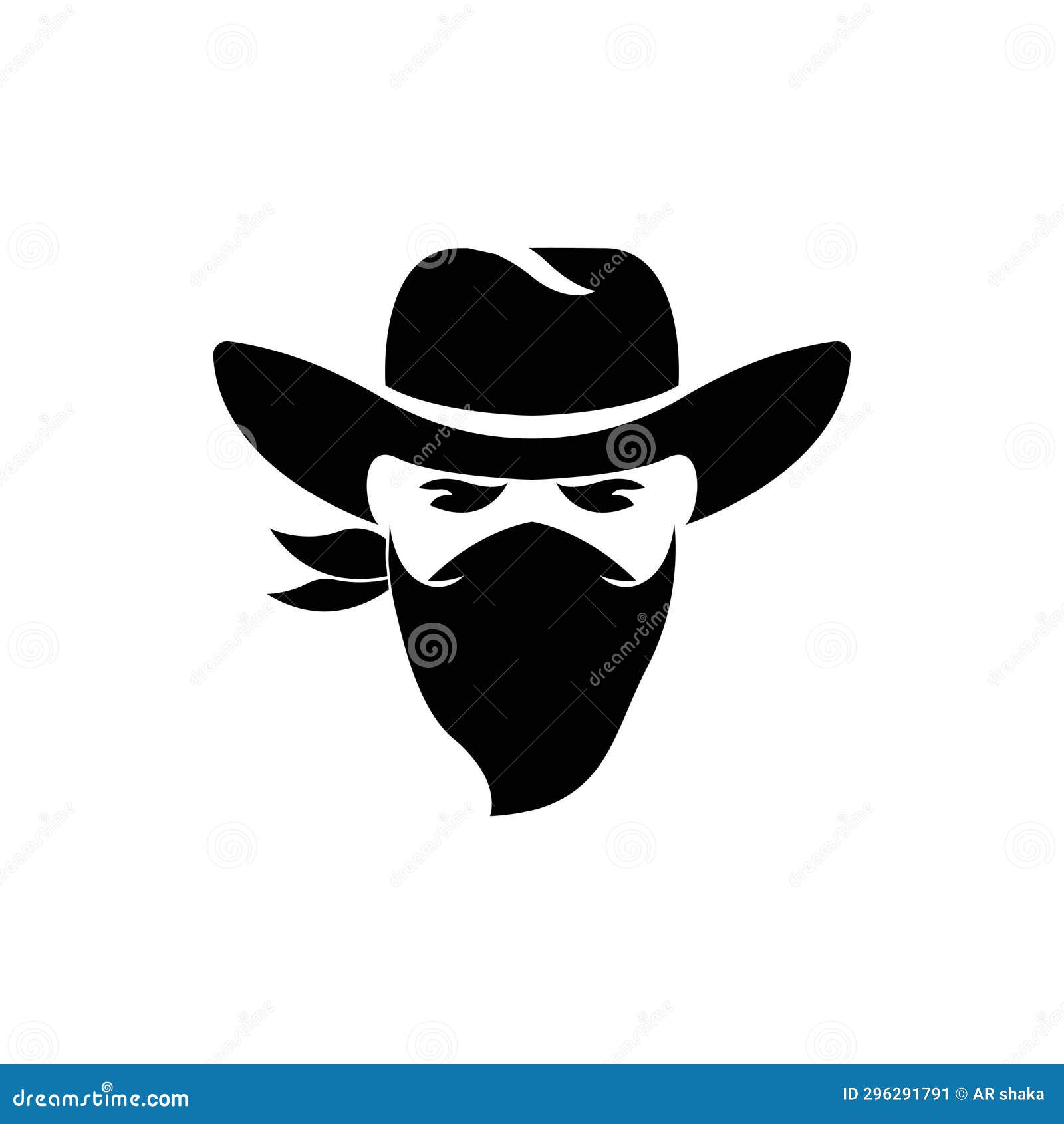 Criminal Mask and Bandit Icon, Logo Vector Design Stock Vector ...
