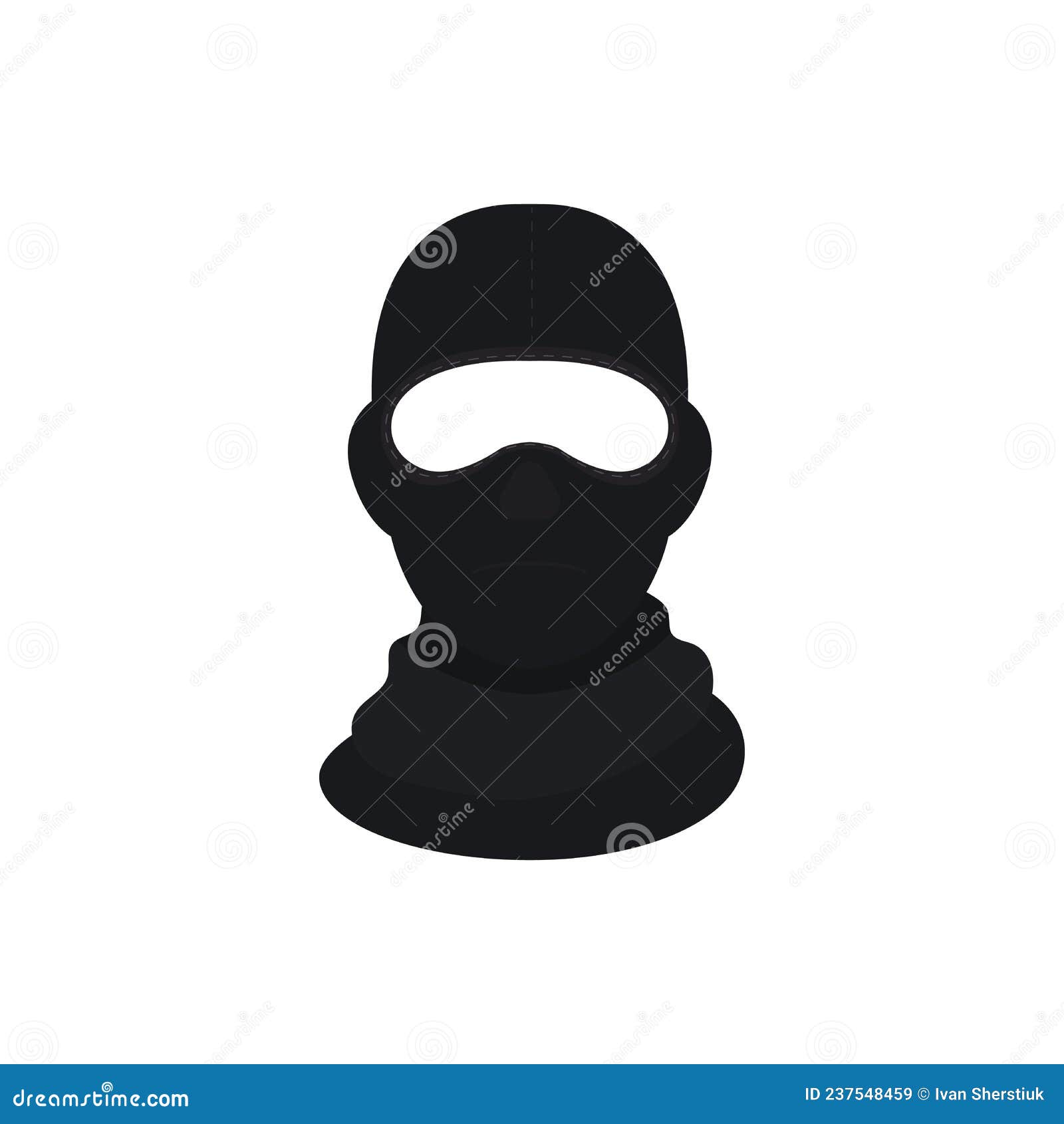 Criminal Mask Black Icon Vector Illustration Stock Vector ...