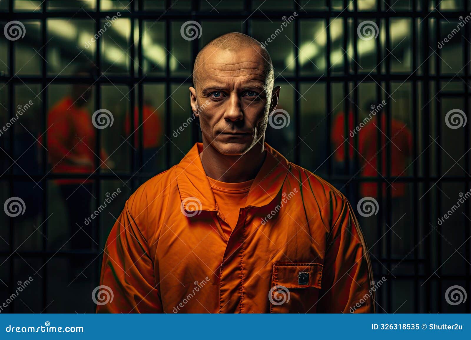 Criminal Person in the Prison with Jail Background Jailbreak and People ...