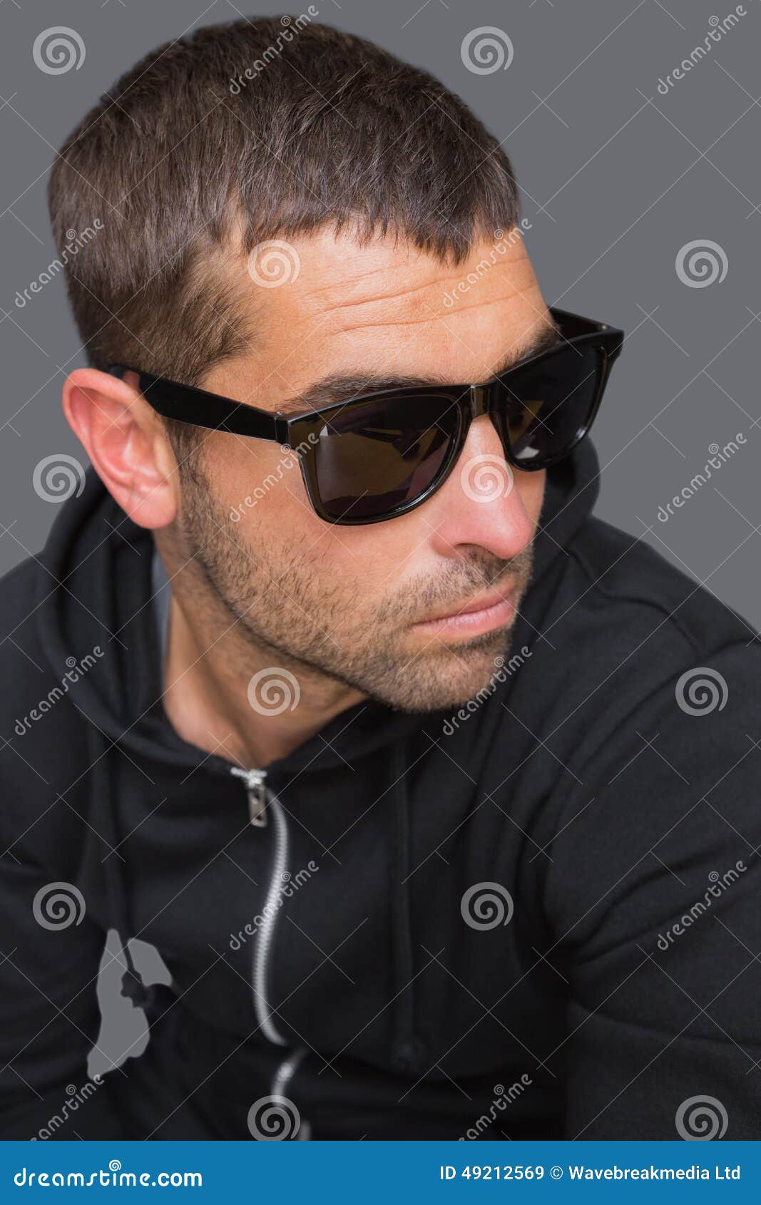 Criminal with Sunglasses Looking at Camera Stock Image - Image of ...
