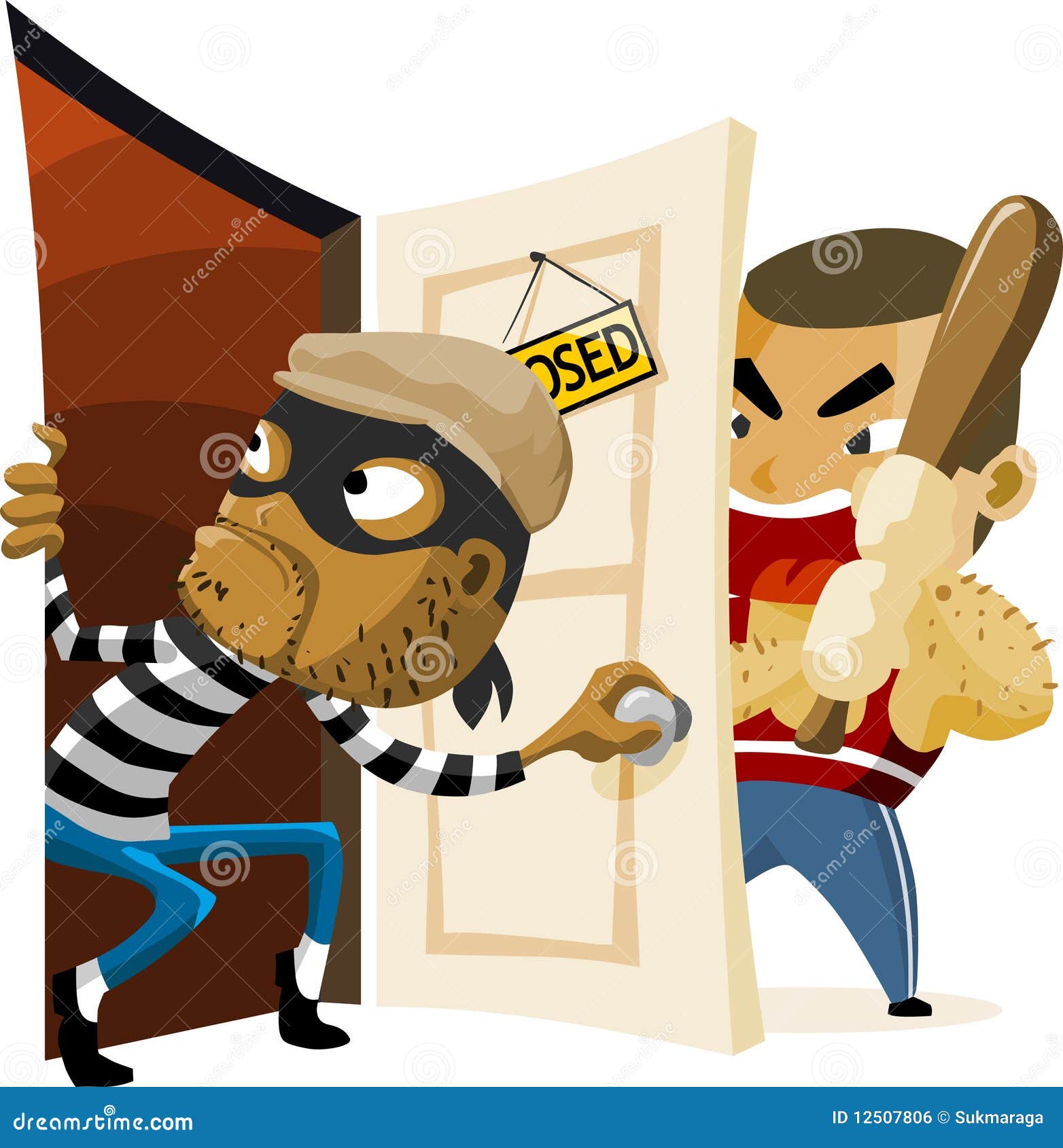 Criminal Thief Cartoon Detective Character Design Vector Illustration ...