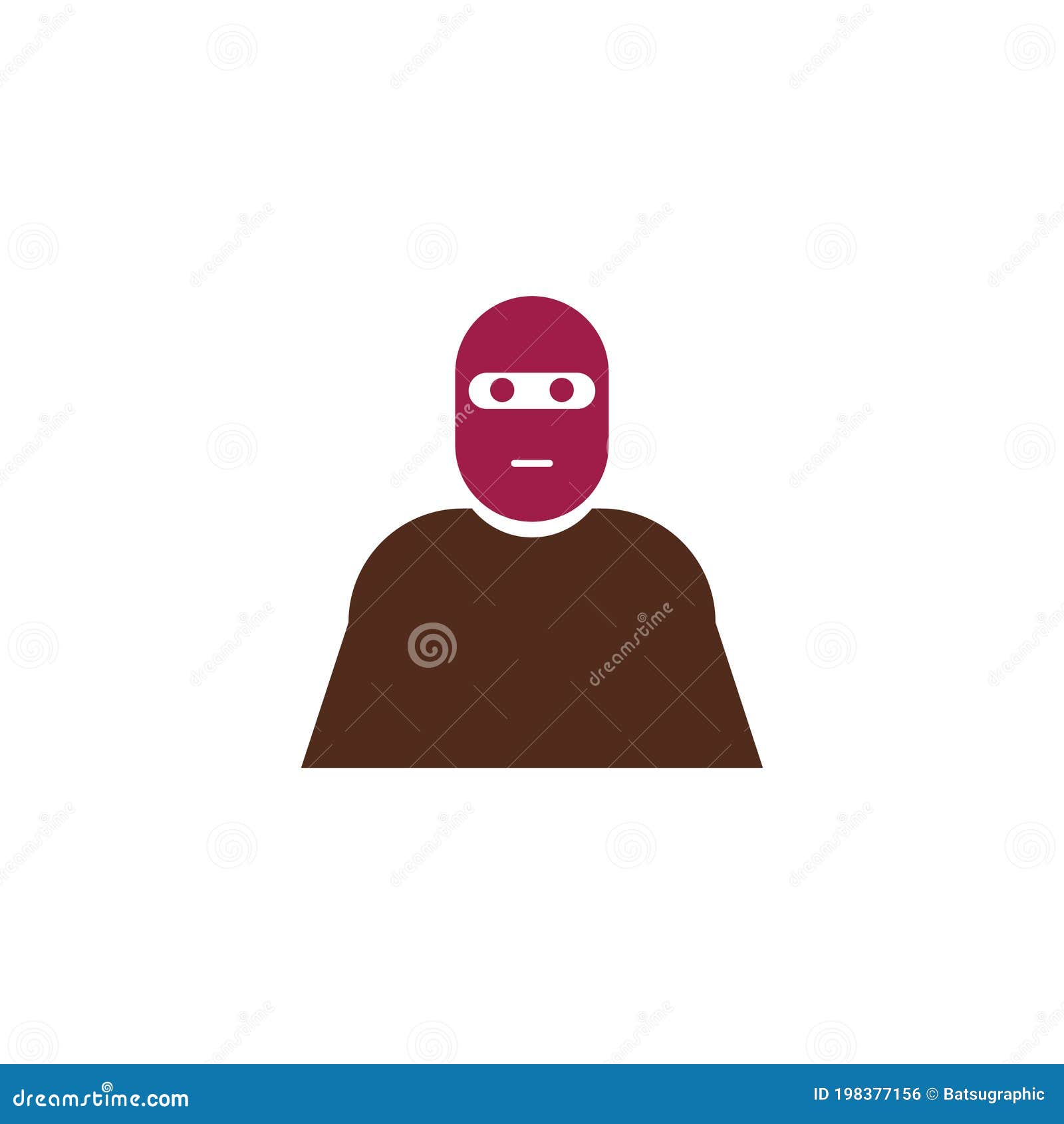 Criminal Vector Icon Design Template Stock Vector - Illustration of ...