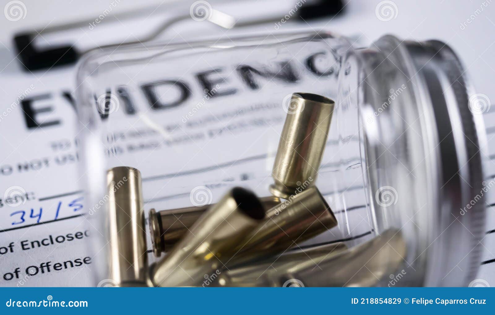 Criminalistic Laboratory, Bullet Shell Analysis Stock Image - Image of ...