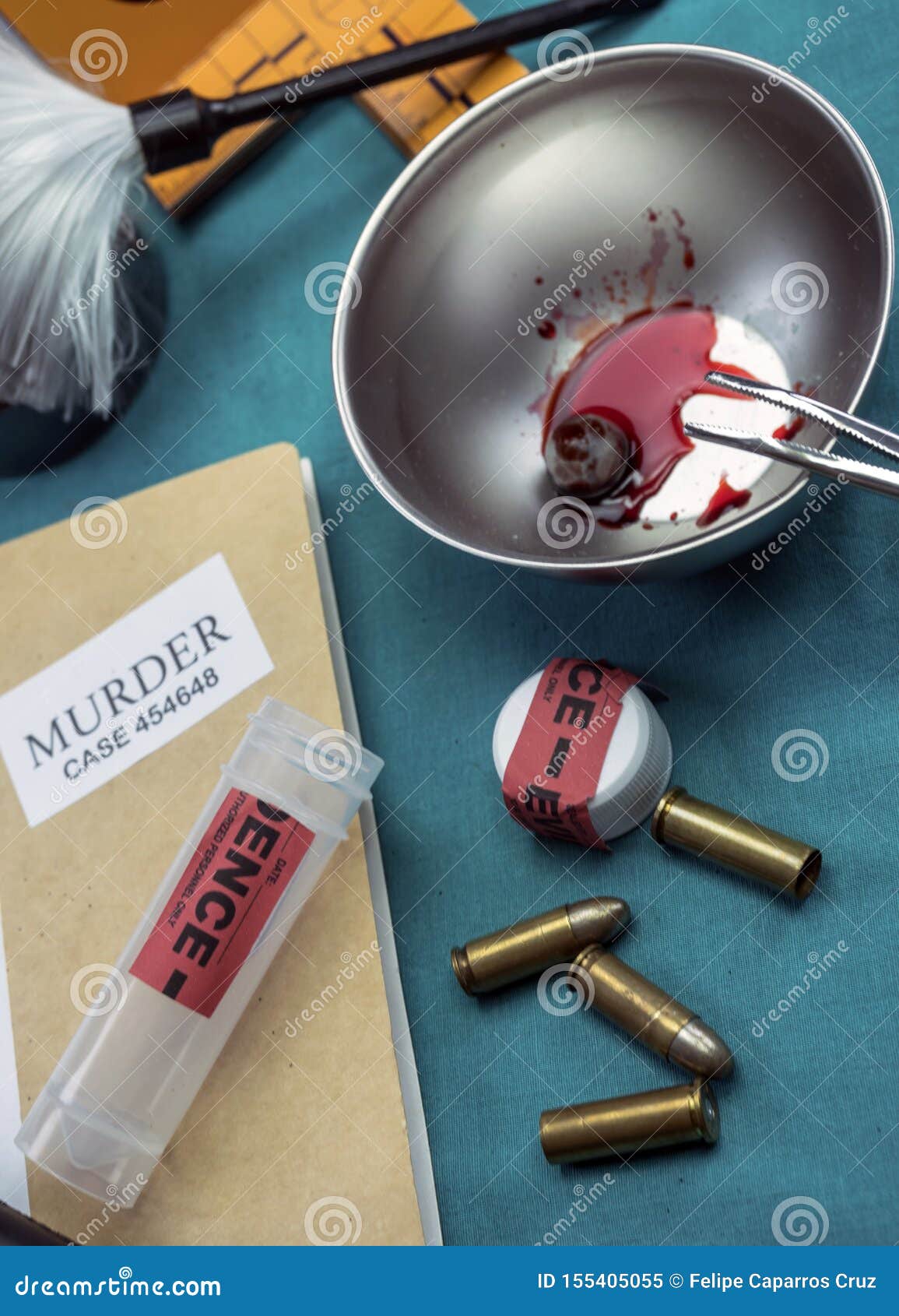 Criminalistic Laboratory, Bullet Shell Analysis Stock Image - Image of ...