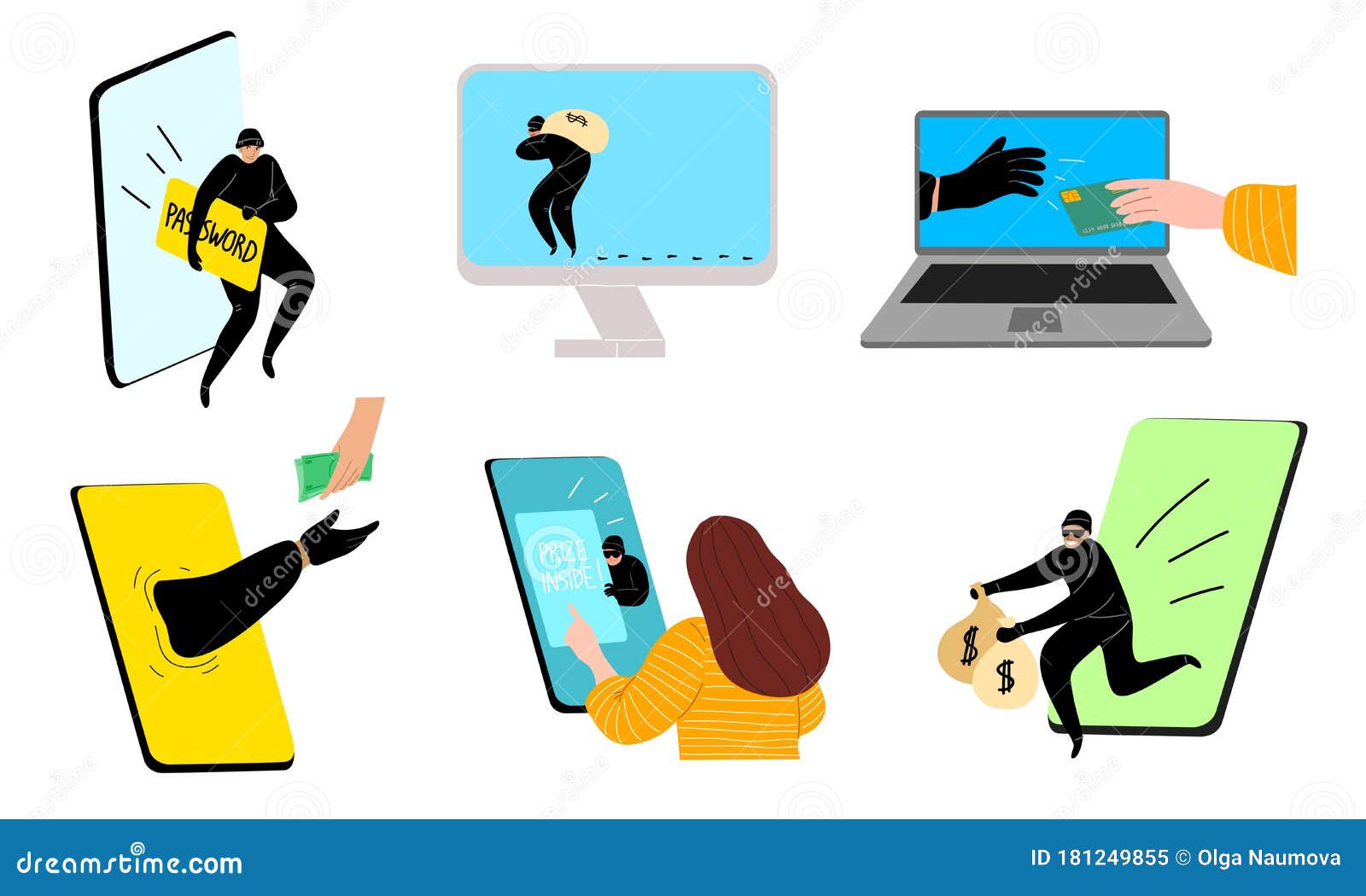 Criminals Committing Cyber Crimes and Stealing Money in Electronic ... Criminals Committing Cyber Crimes and Stealing Money in Electronic ...