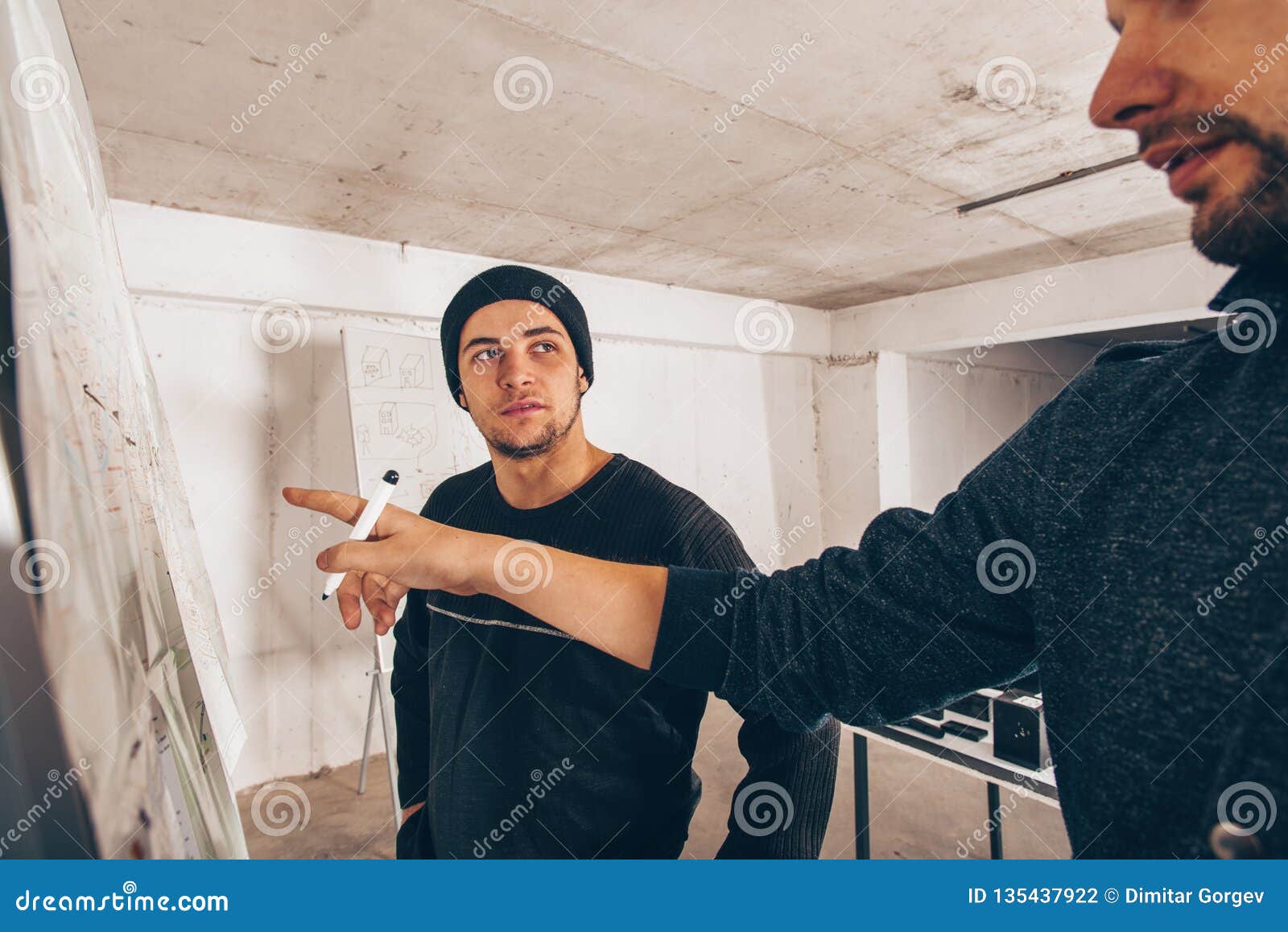 Thiefs Making a Plan on the Map Stock Photo - Image of money, burglar ...