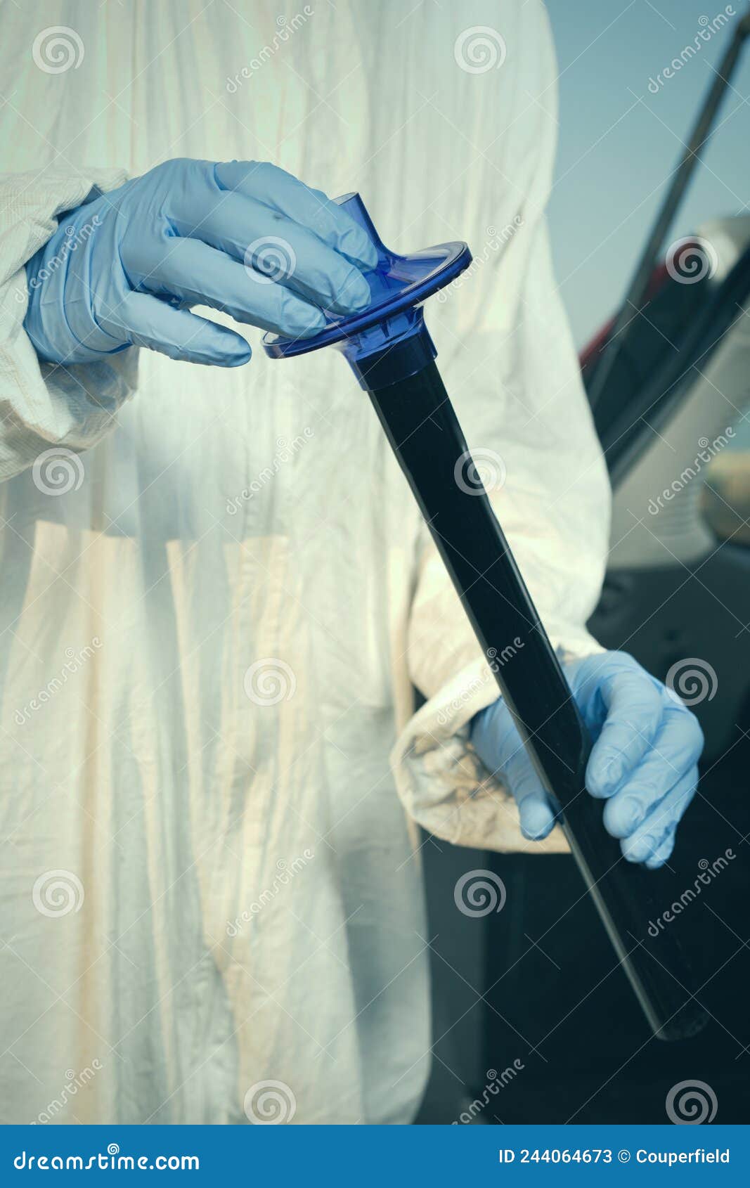 CSI - Technician Working with Special Micro Particles Filtering Vacuum ...