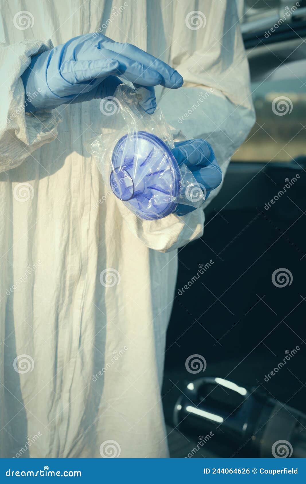 CSI - Technician Working with Special Micro Particles Filtering Vacuum ...