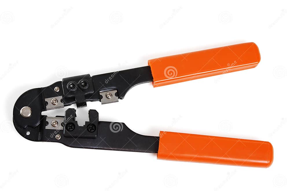 Crimp tool stock image. Image of technician, white, tool - 13368833