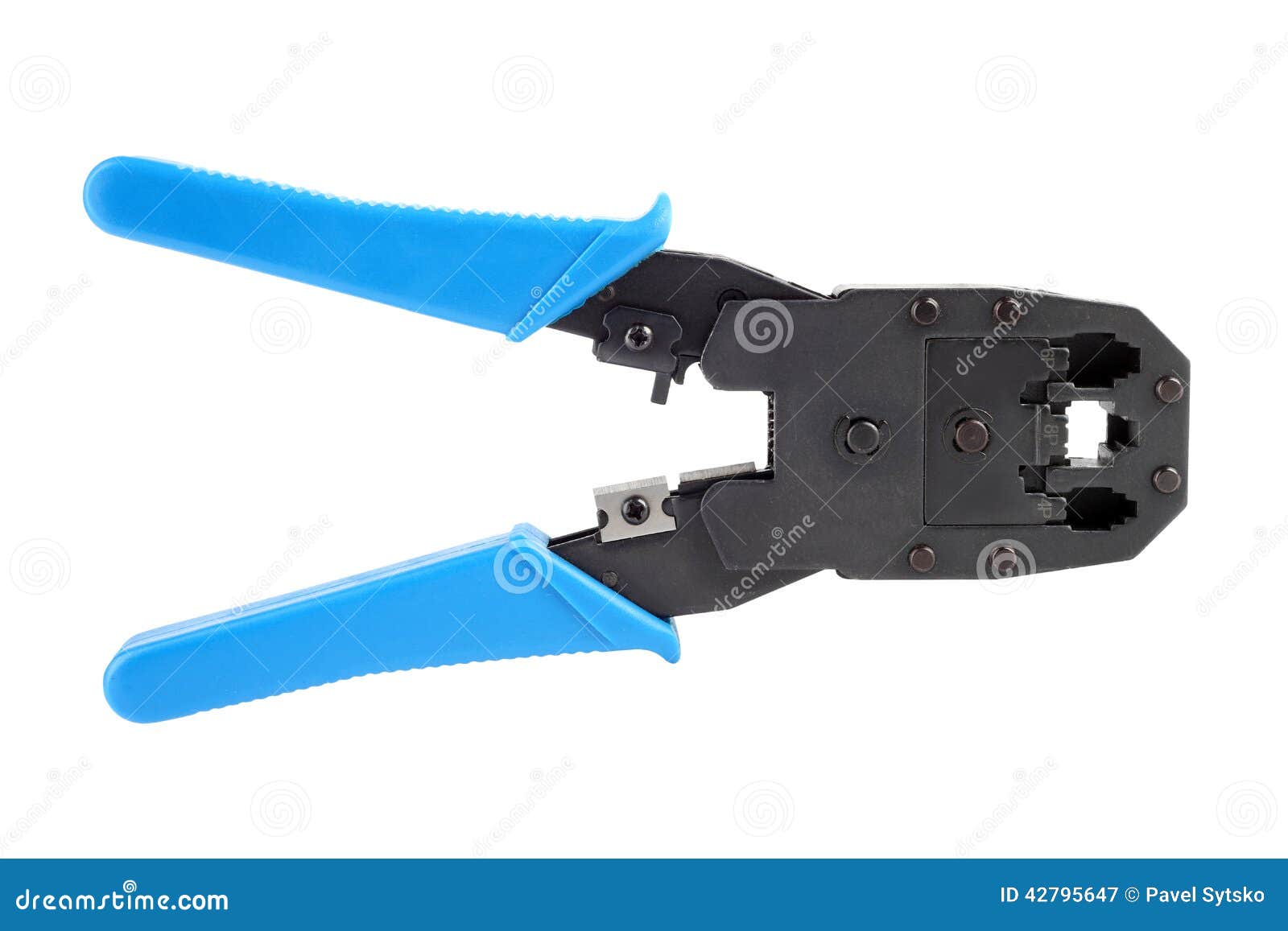 Crimping Tool Isolated on White Background. Stock Image - Image of ...