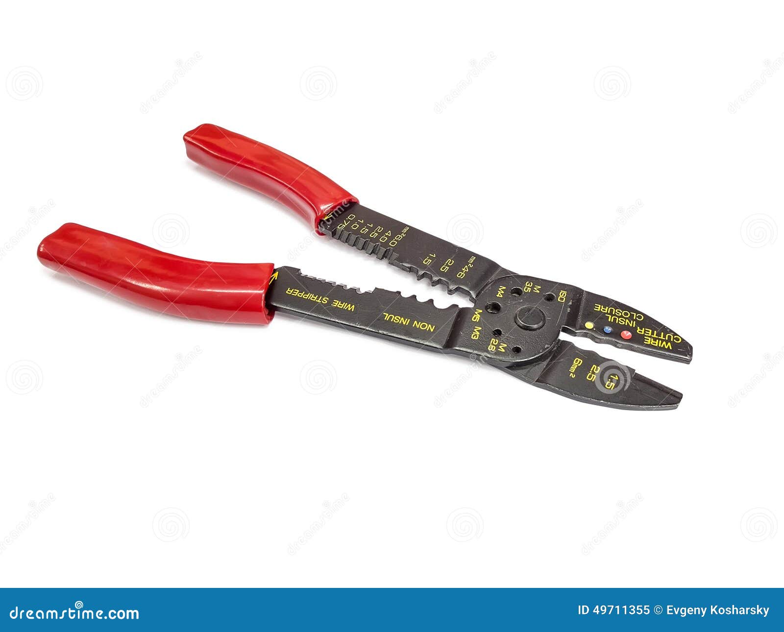 Crimping tool stock image. Image of pliers, line, working - 49711355