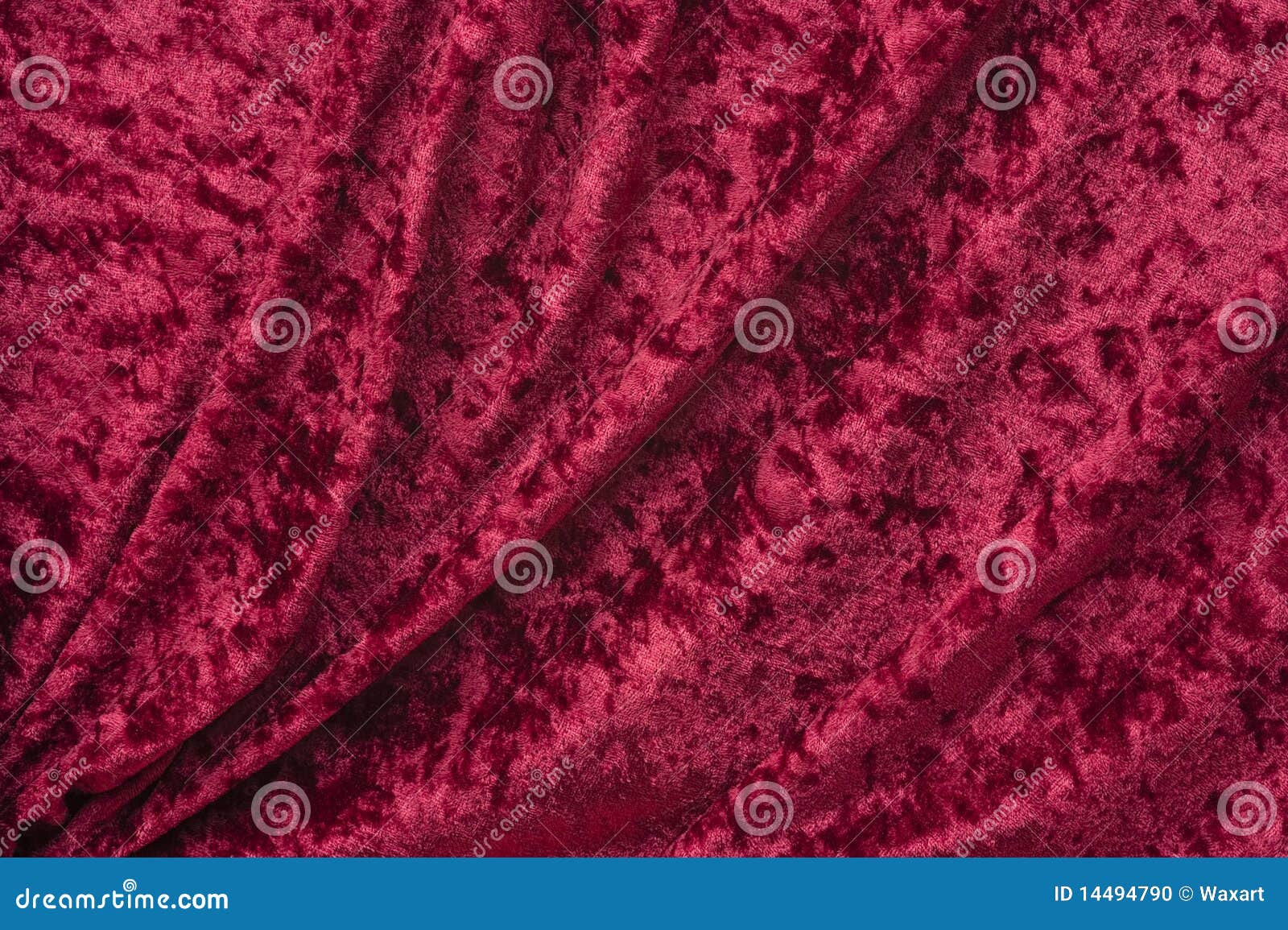 Crimson Crushed Velvet with Soft Folds Stock Photo - Image of texture ...