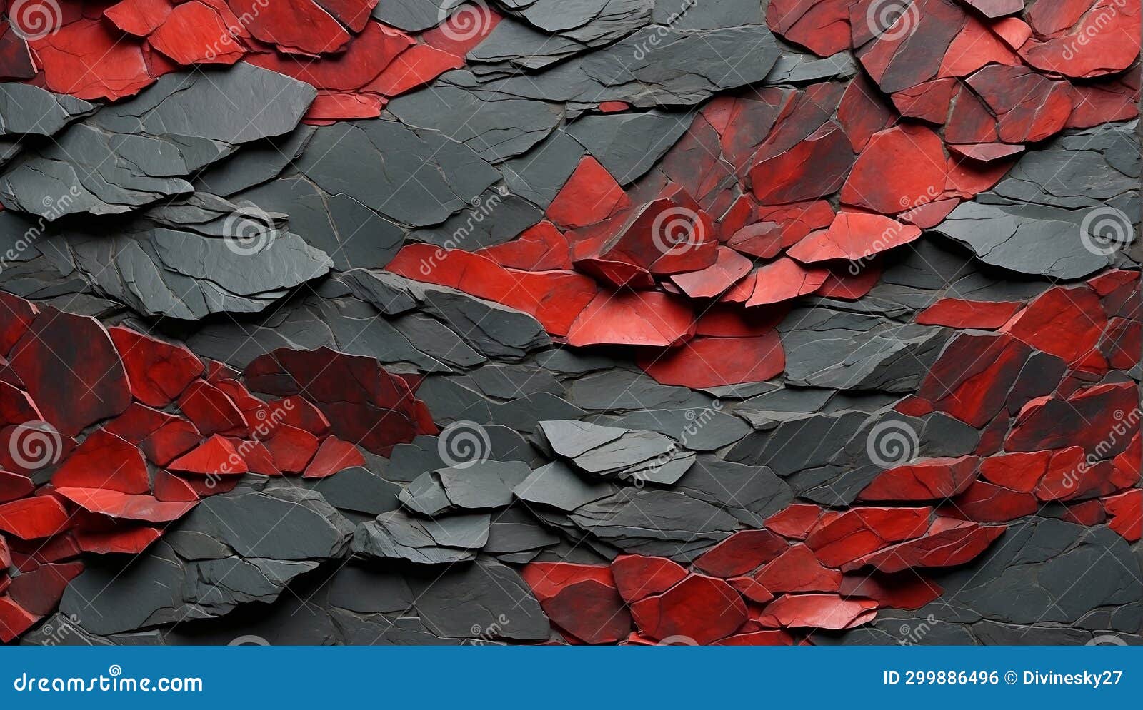 Crimson Drama: Dynamic Serenade on Slate Canvas. AI Generate Stock ...