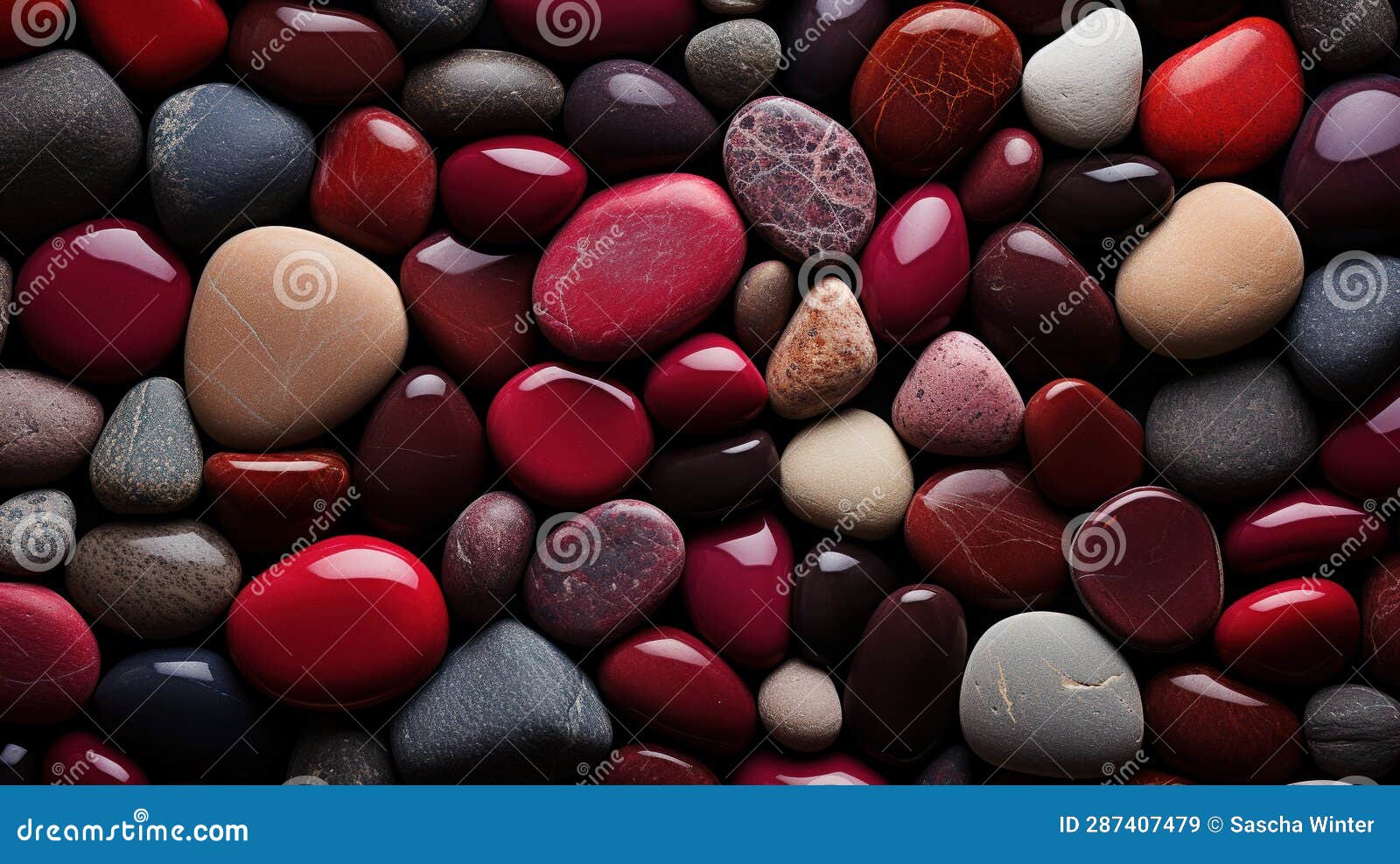 Crimson Elegance: Intricate Details of Red Pebble Texture Stock ...