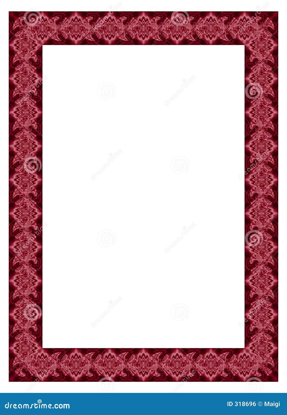 Crimson fractal frame stock illustration. Illustration of pink - 318696