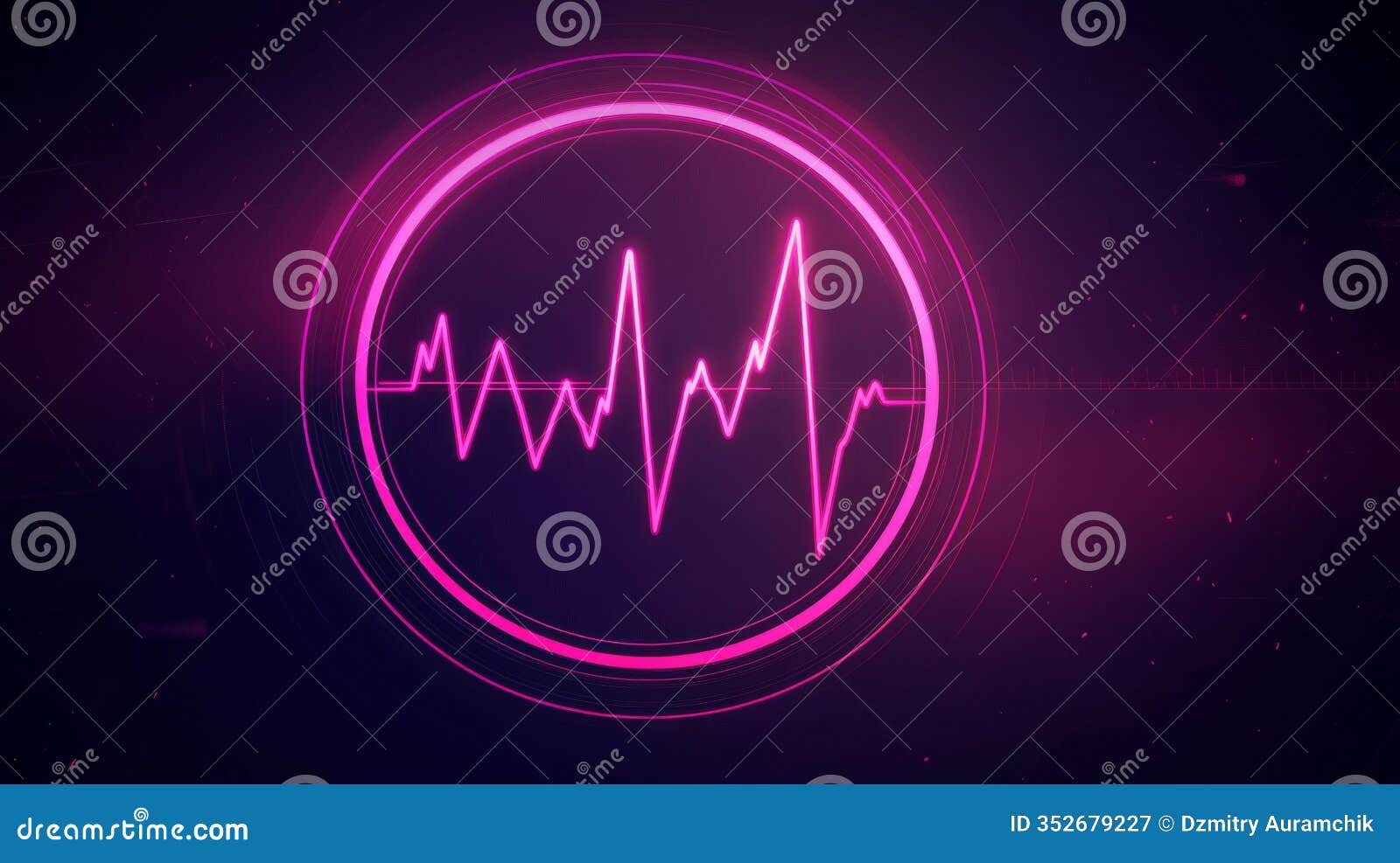 A Crimson Pulse Line Indicating Vital Signs Against a Dark Backdrop ...