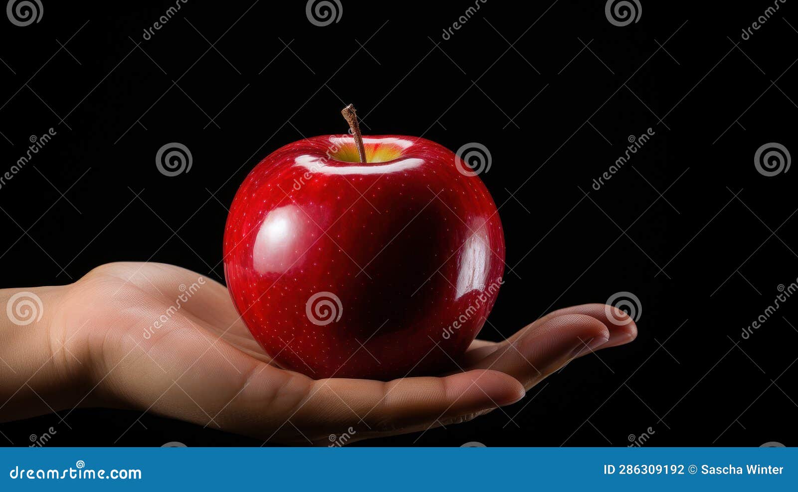 Crimson Temptation: Red Apple On White Stock Photography ...