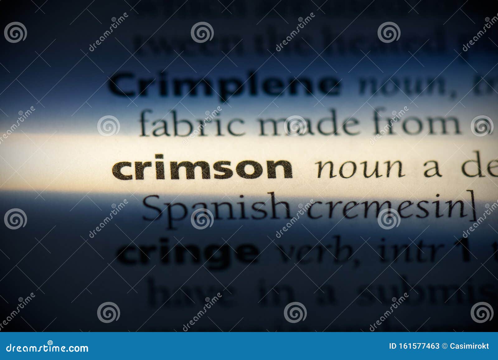Crimson stock image. Image of vocabulary, closeup, dictionary - 161577463