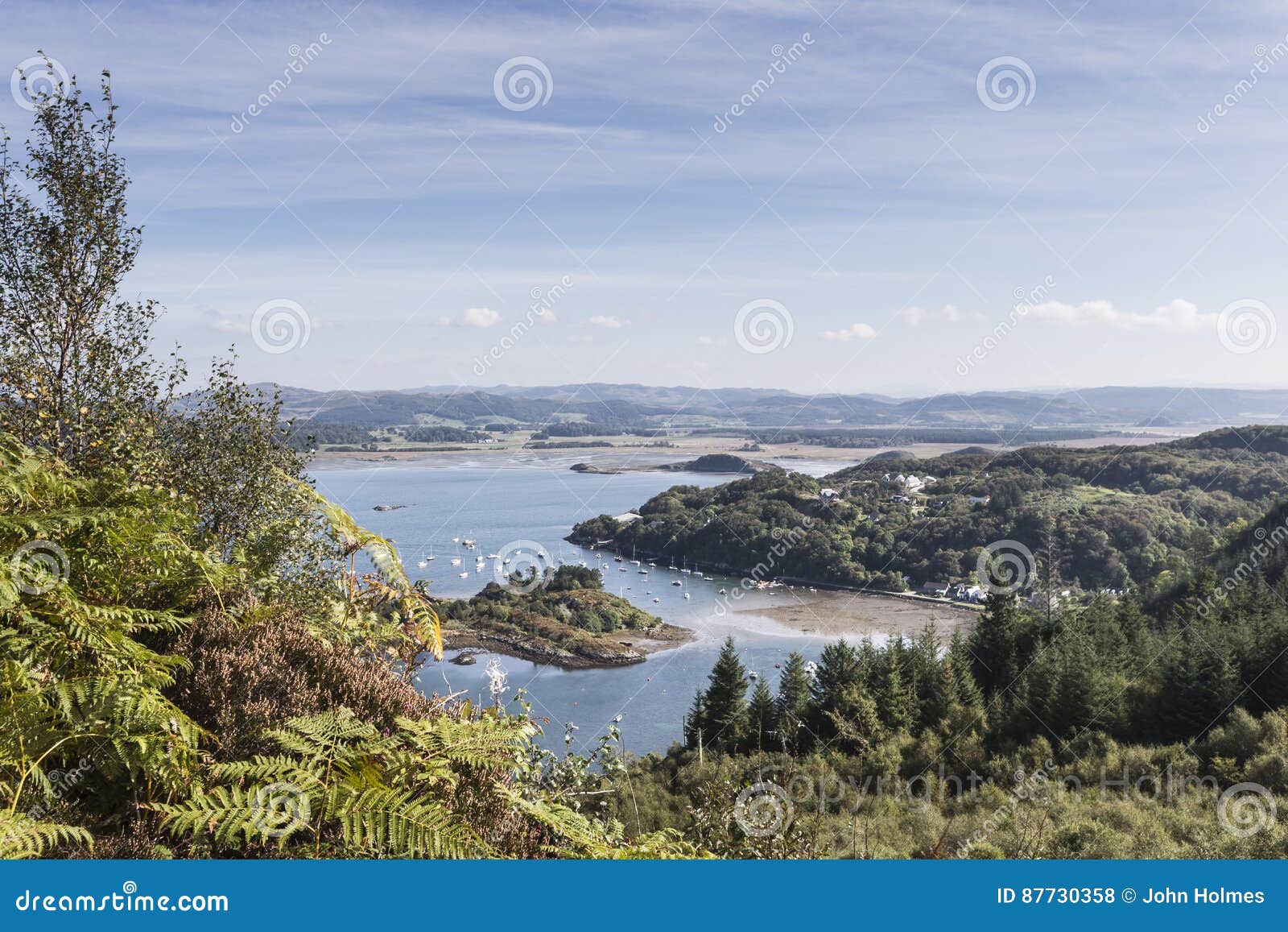 Crinan Harbour in West Argyll in Scotland. Stock Photo - Image of ...