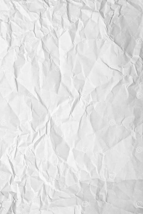 Crinkled paper stock image. Image of white, sheet, creased - 8116531