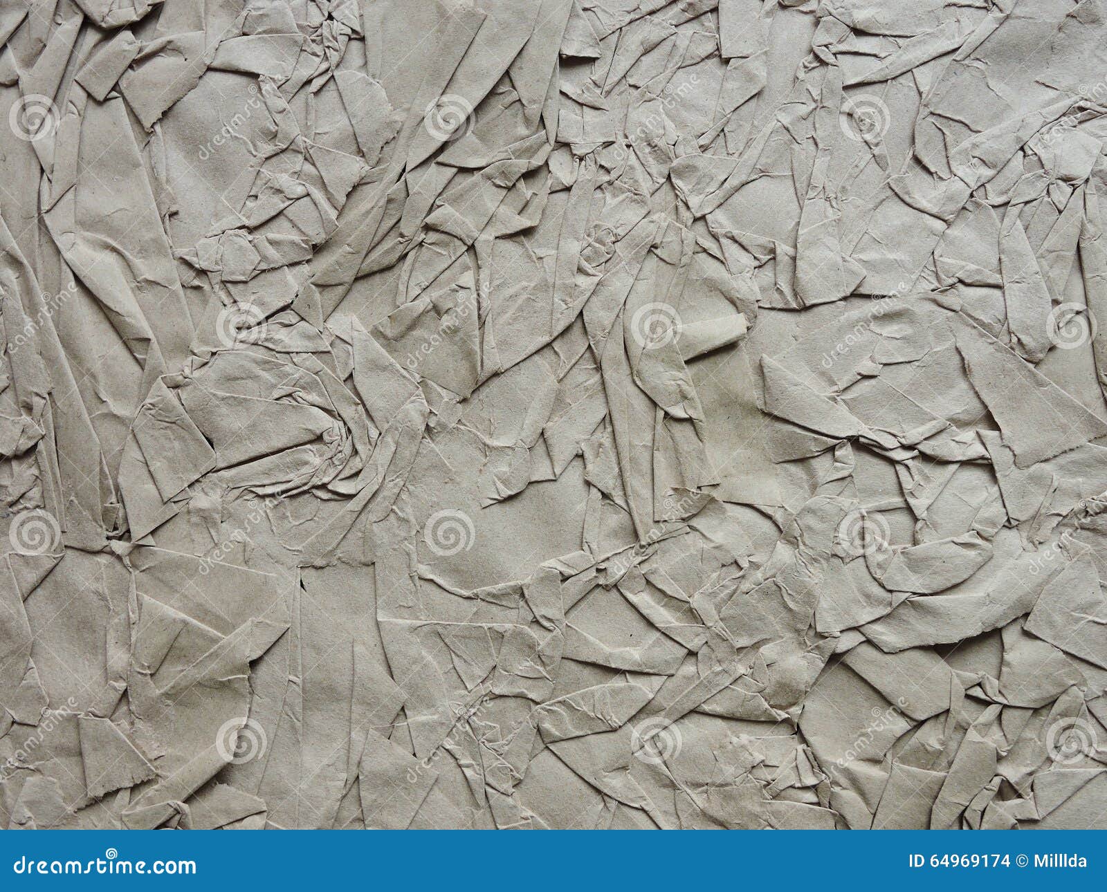 Crinkled paper stock photo. Image of background, grunge - 64969174