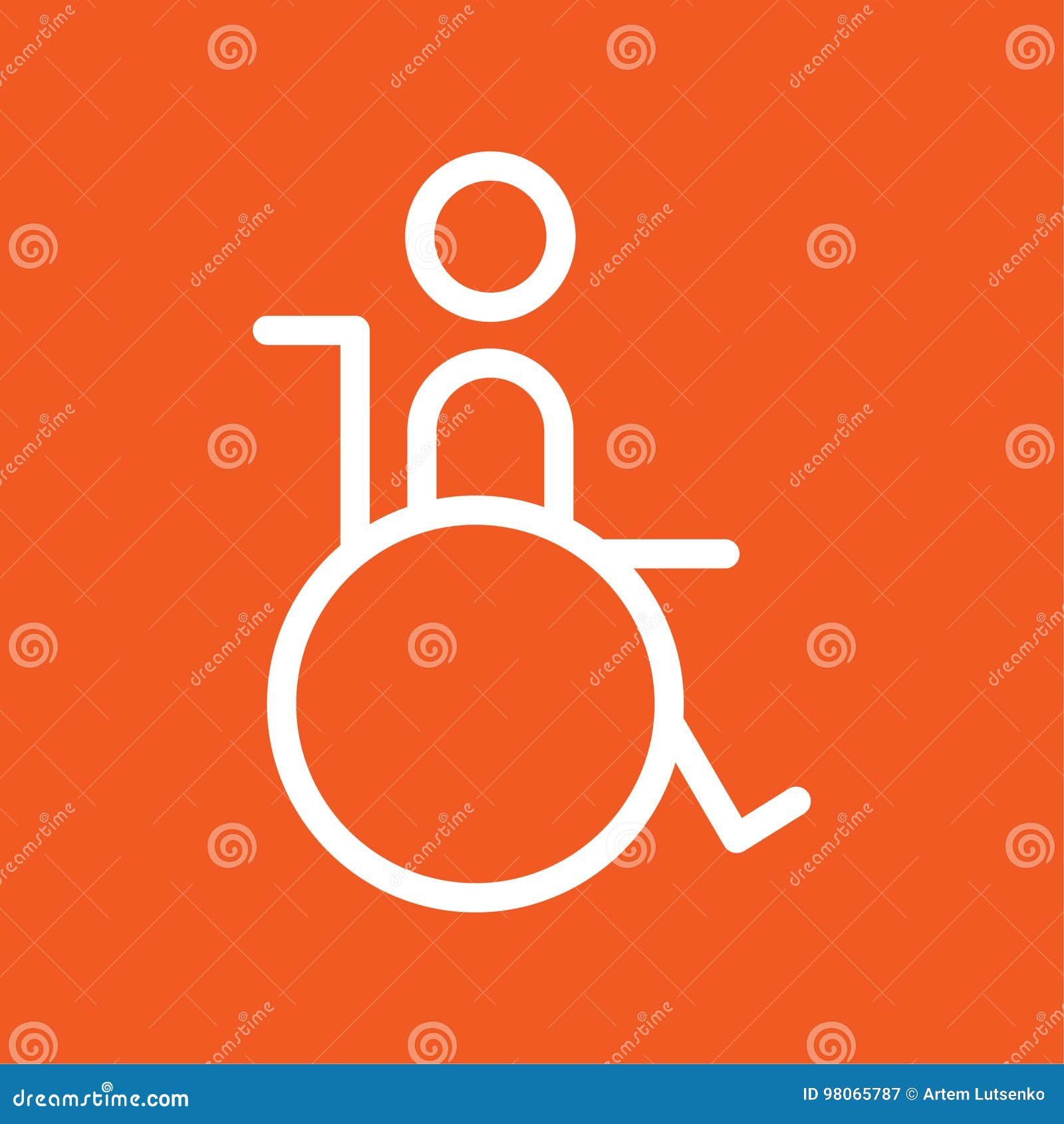 Cripple Icon Simple Illustration Stock Illustration - Illustration of ...