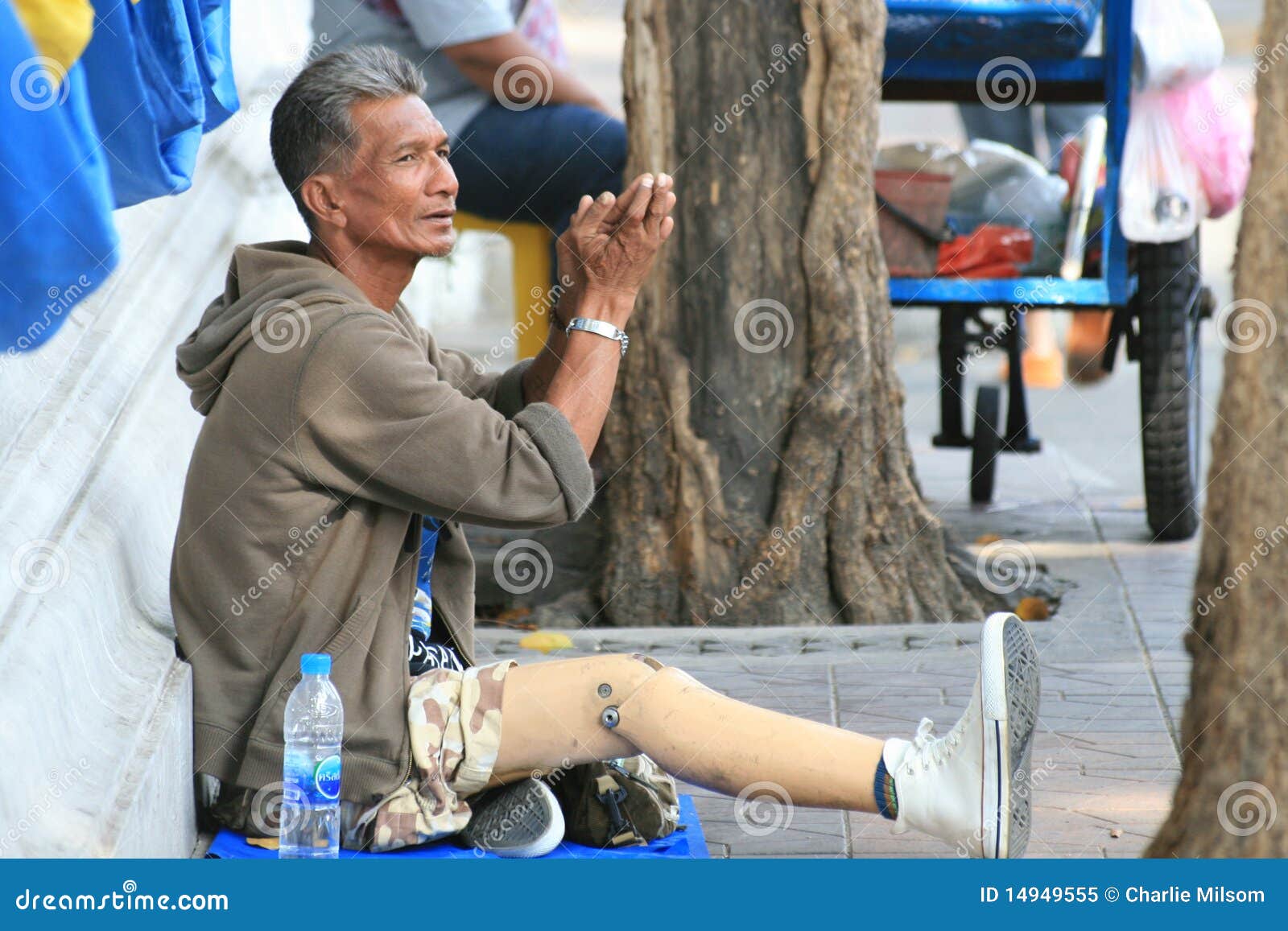 Crippled Man, Bangkok, Thailand. Editorial Image - Image of asia ...