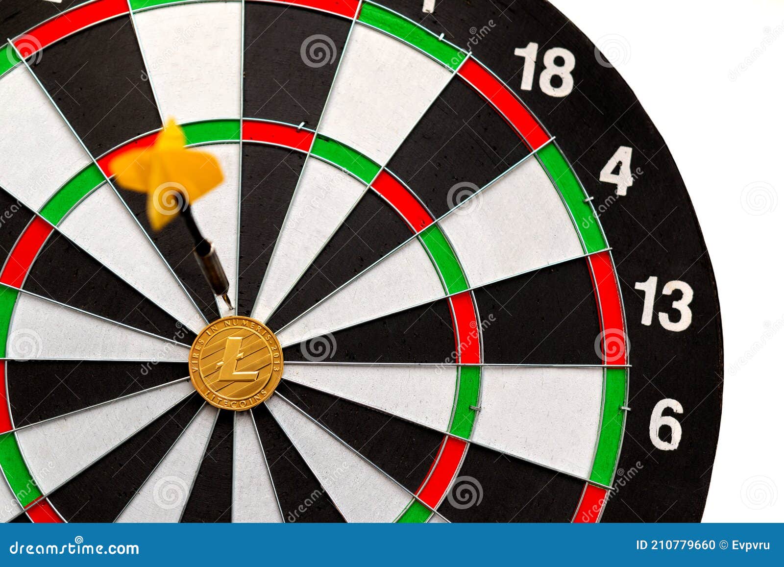 Criptocurrenza Litecoina Al Centro Delle Freccette Fotografia Stock ...