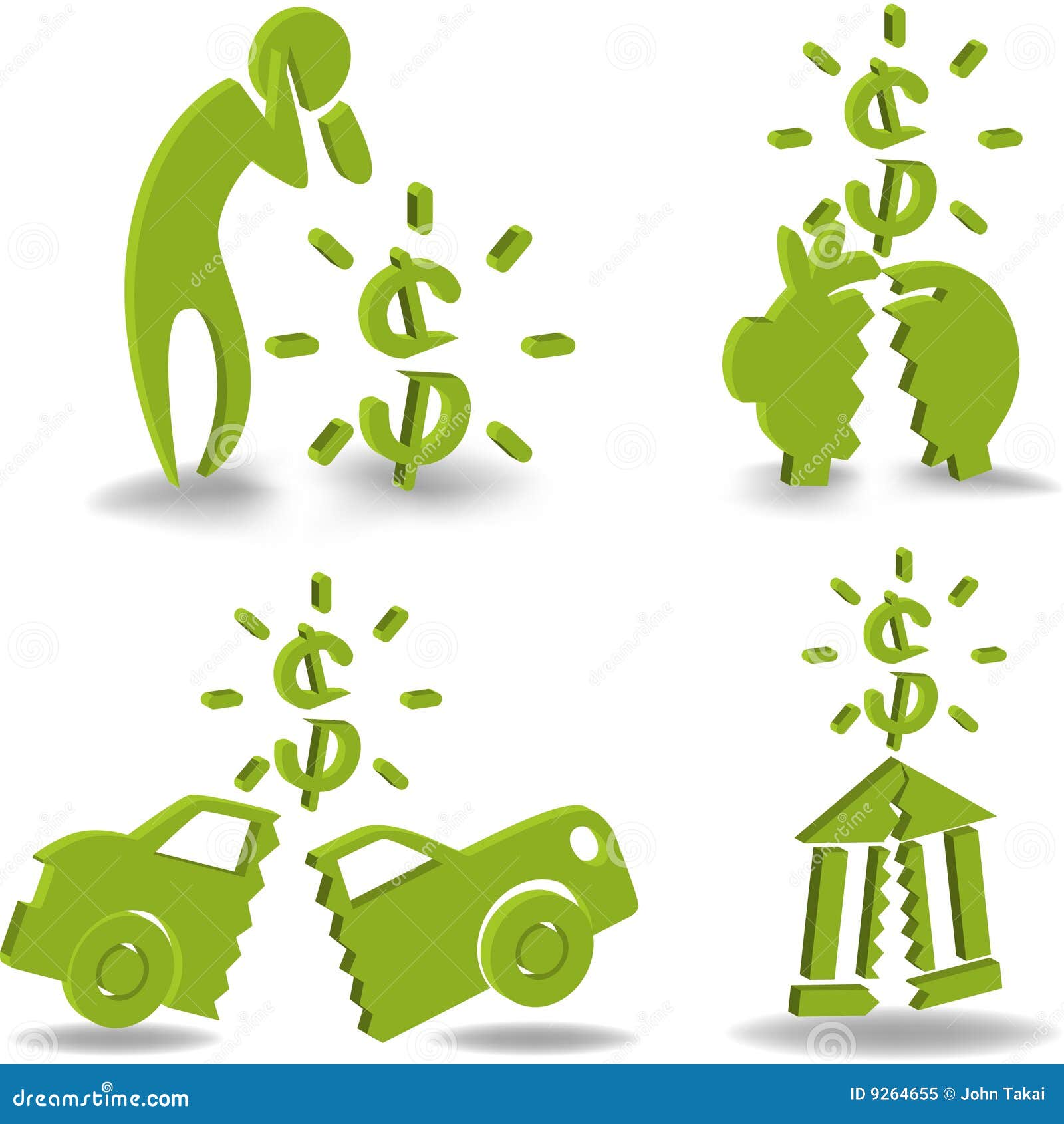 Crisi Finanziaria E Fallimento Illustrazione Vettoriale - Illustrazione ...