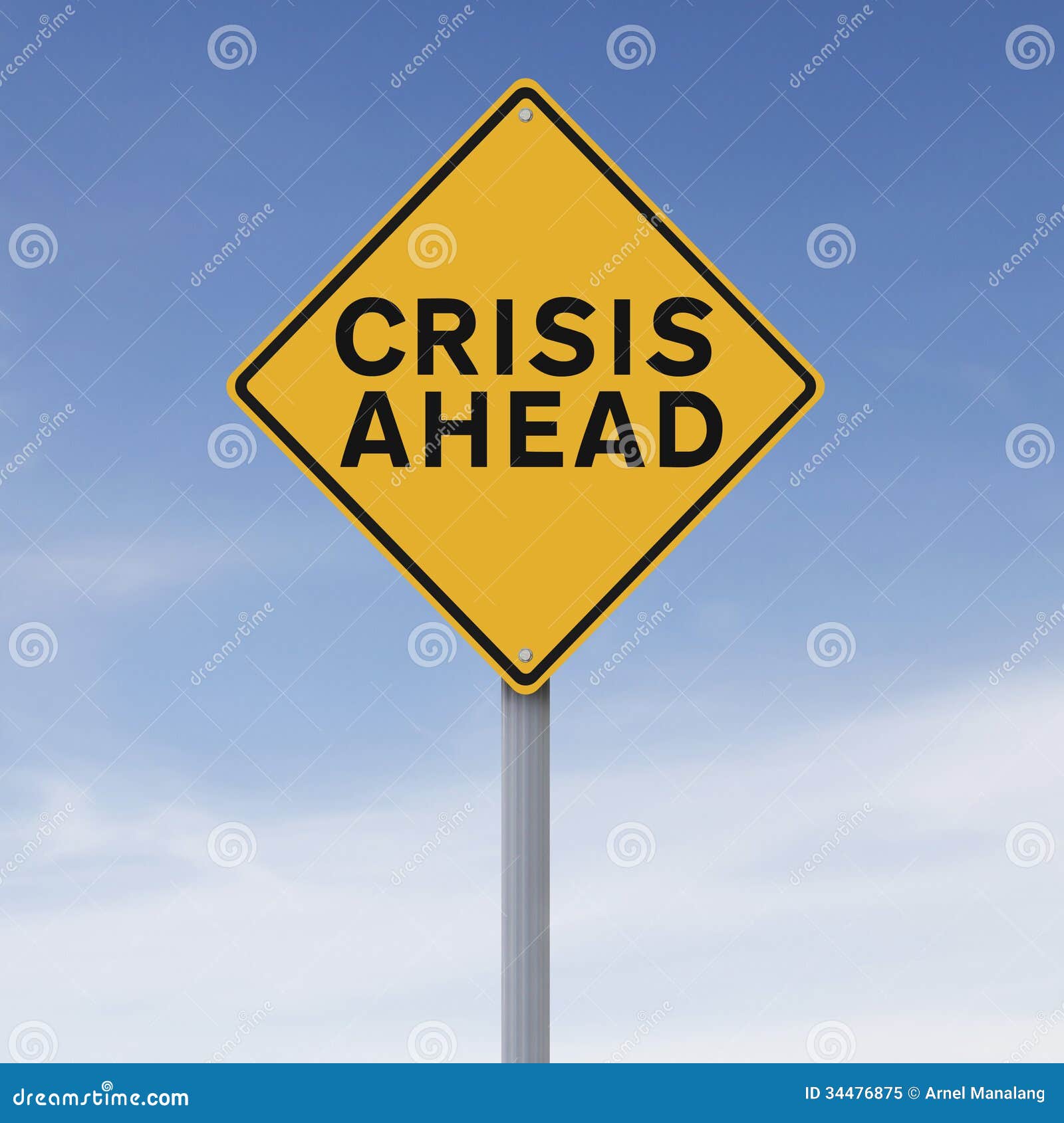 Crisis Ahead stock image. Image of hazard, challenges - 34476875