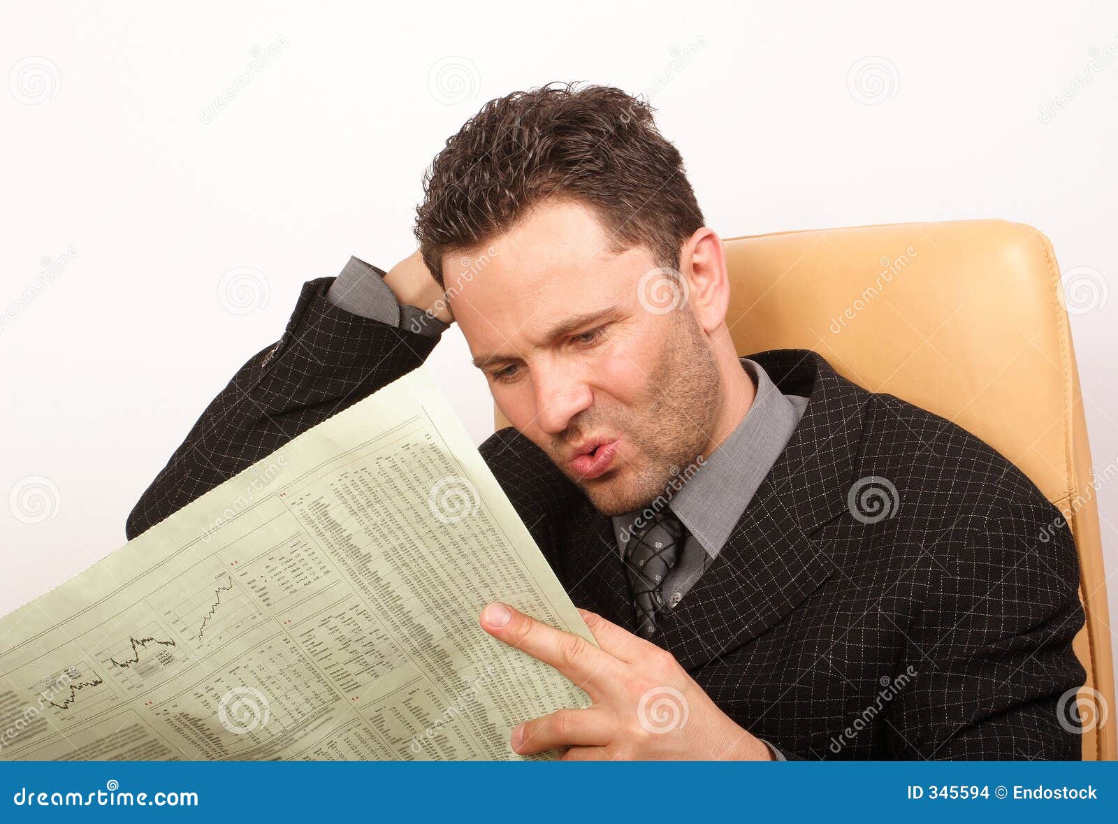 Crisis,bad News in Newspaper Stock Photo - Image of corporate, collapse ...