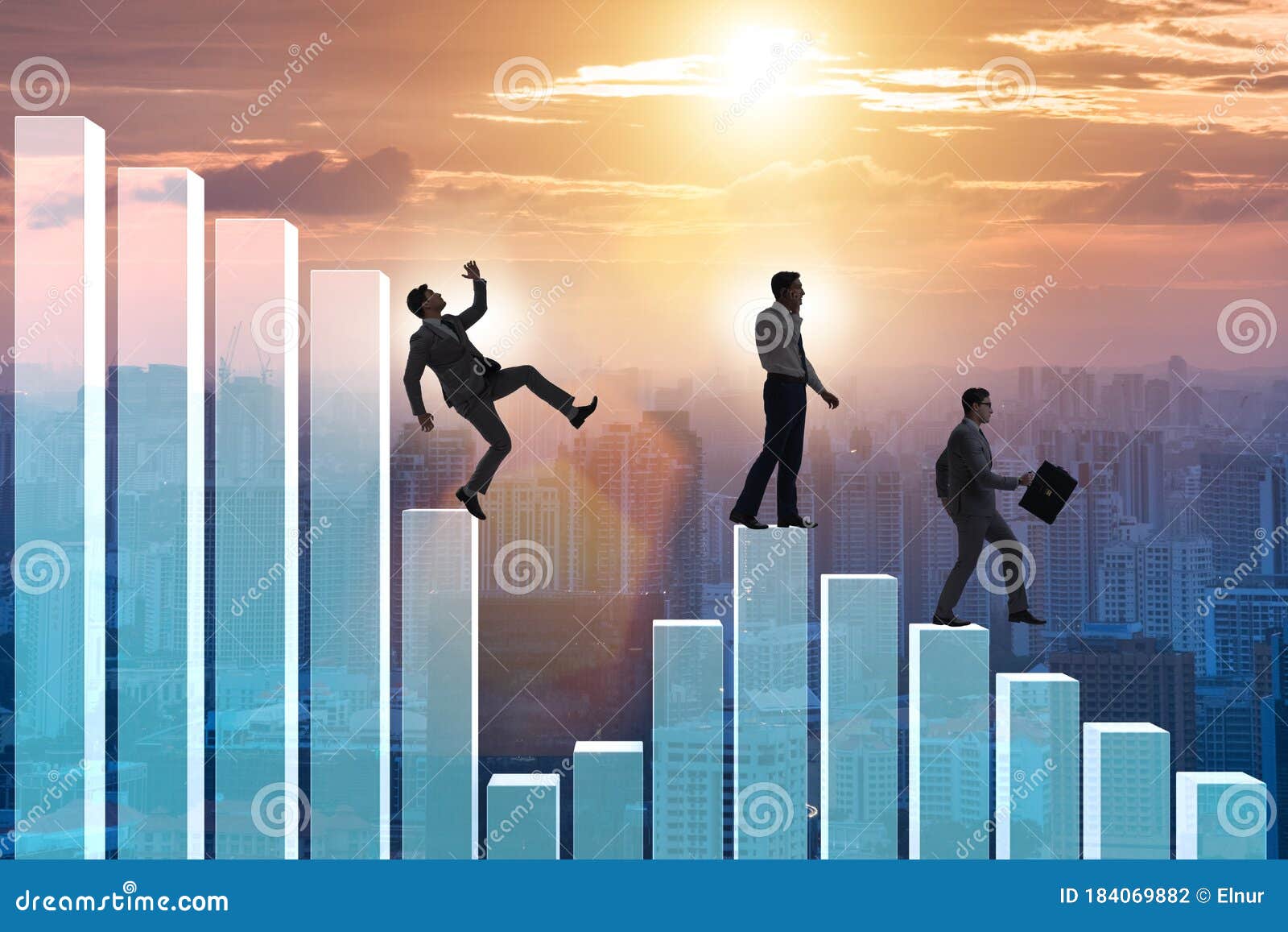 Crisis Concept with Declining Chart Stock Photo - Image of depression ...