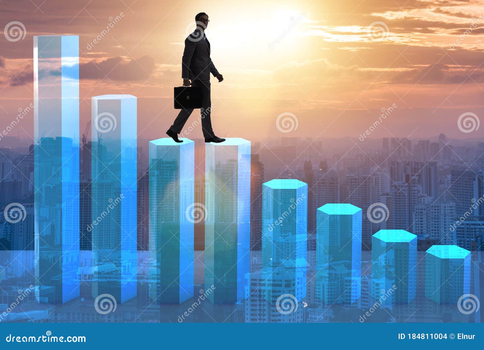 Crisis Concept with Declining Chart Stock Photo - Image of graph ...
