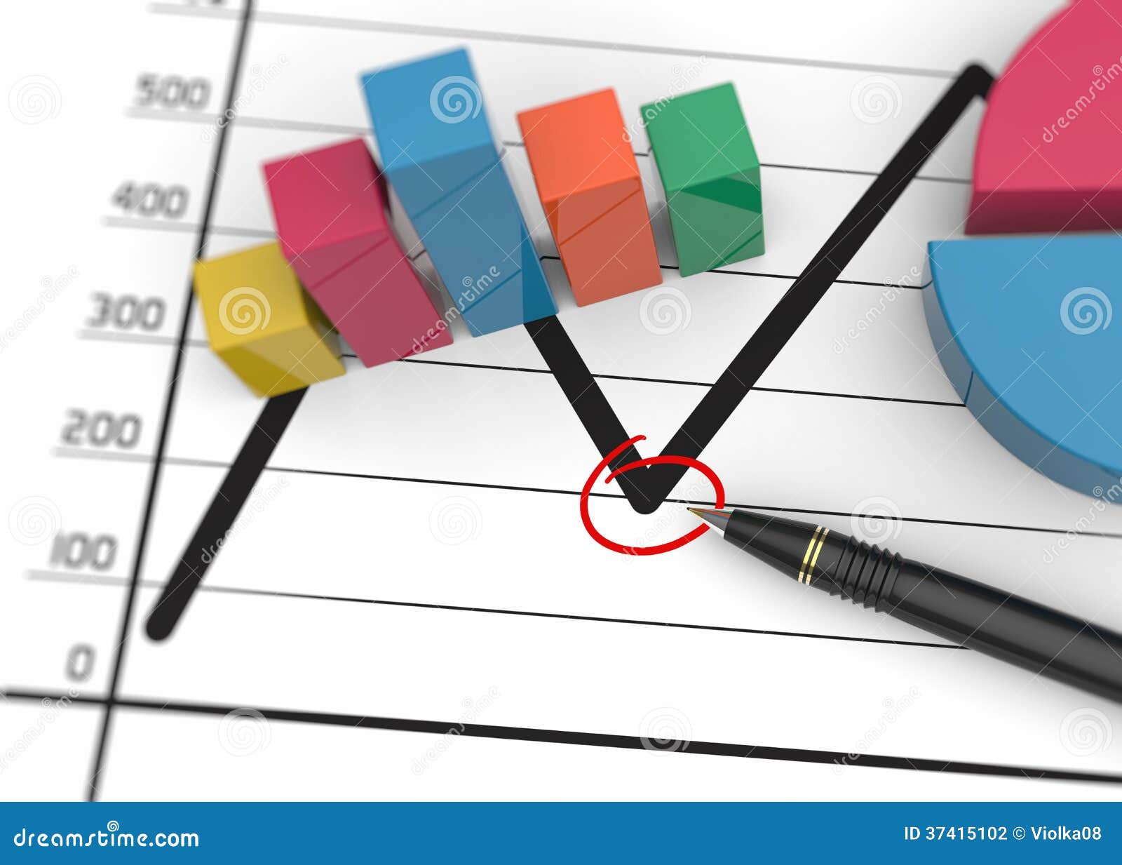 Economic Results Presentation Charts. Cartoon Vector | CartoonDealer ...