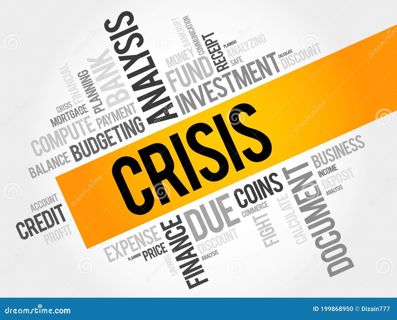 CRISIS Word Cloud Background Stock Illustration - Illustration of ...
