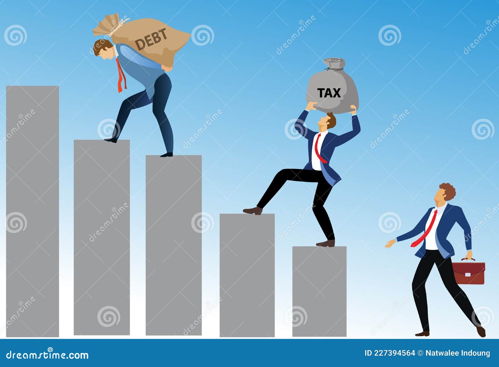 Crisis of High Burden of Consumer Debt, : Client Bears a Bag of Debt ...