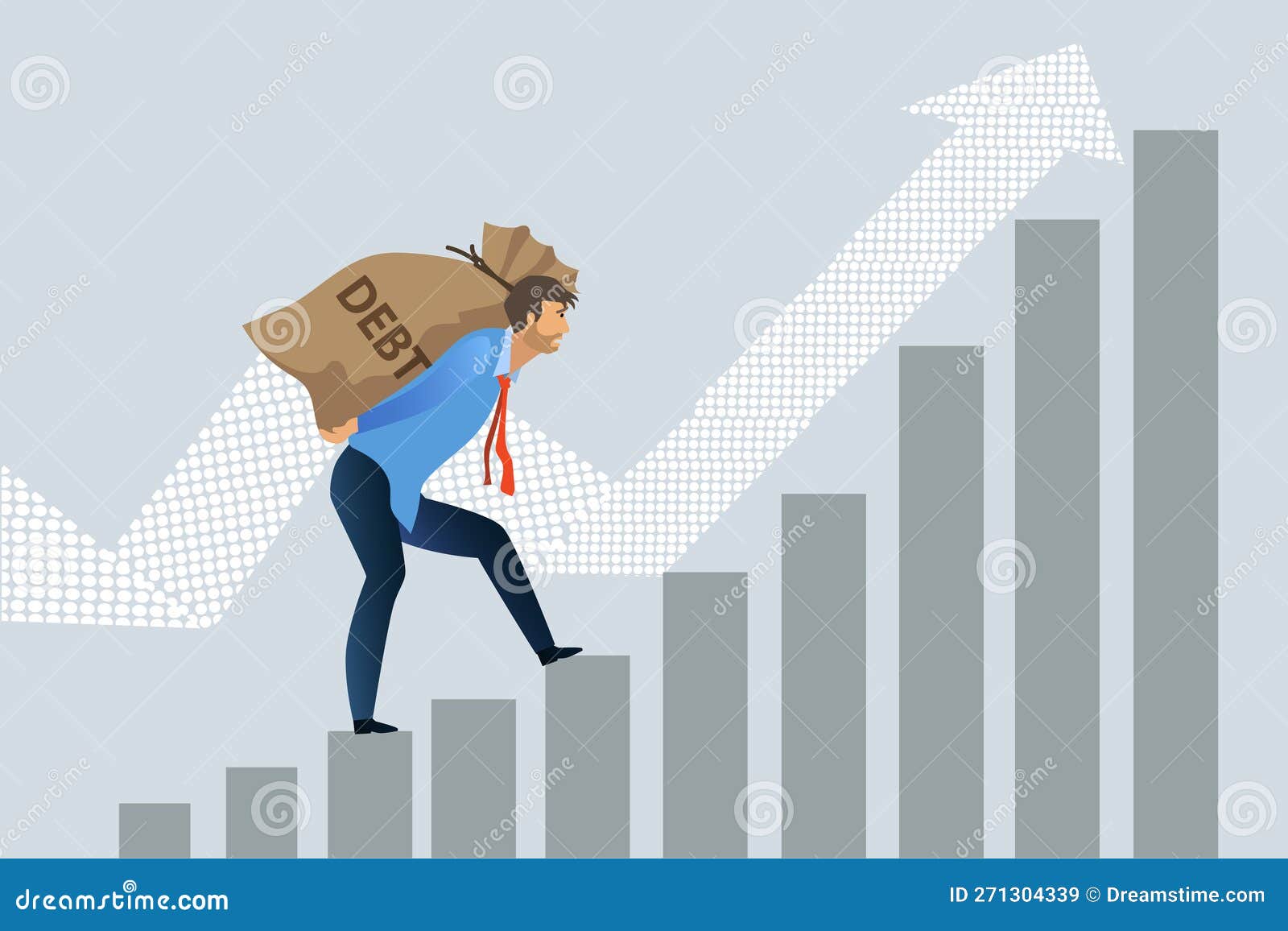 Crisis of High Burden of Consumer Debt, Client Bears a Bag of Debt ...